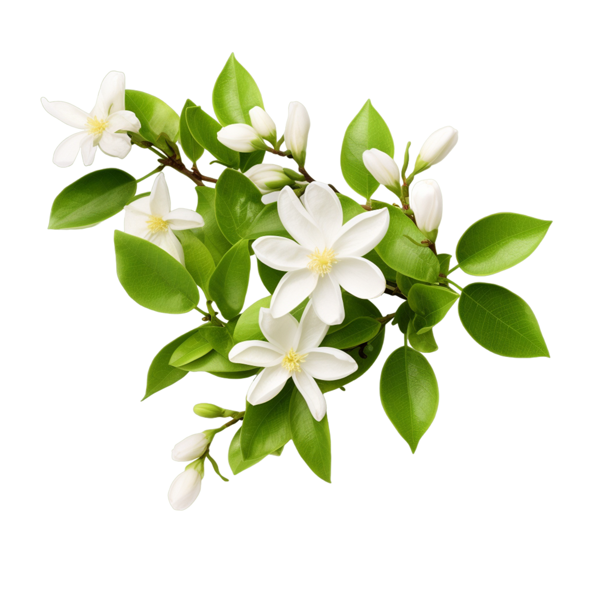 AI generated A bunch of jasmine or jui plants from bangladesh 36114008 PNG