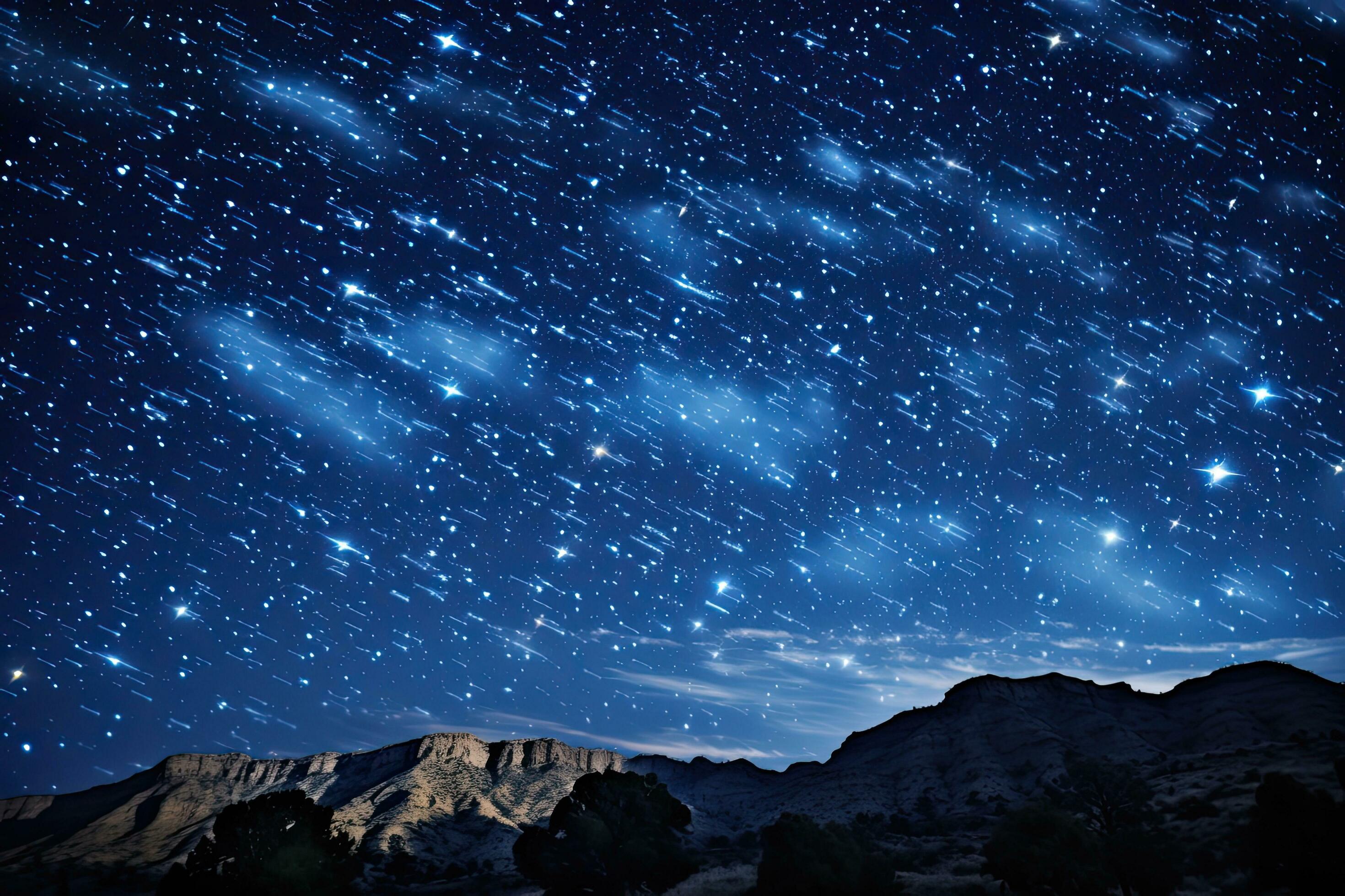 AI generated Night sky with stars and nebula. Elements of this image furnished by NASA, AI ...