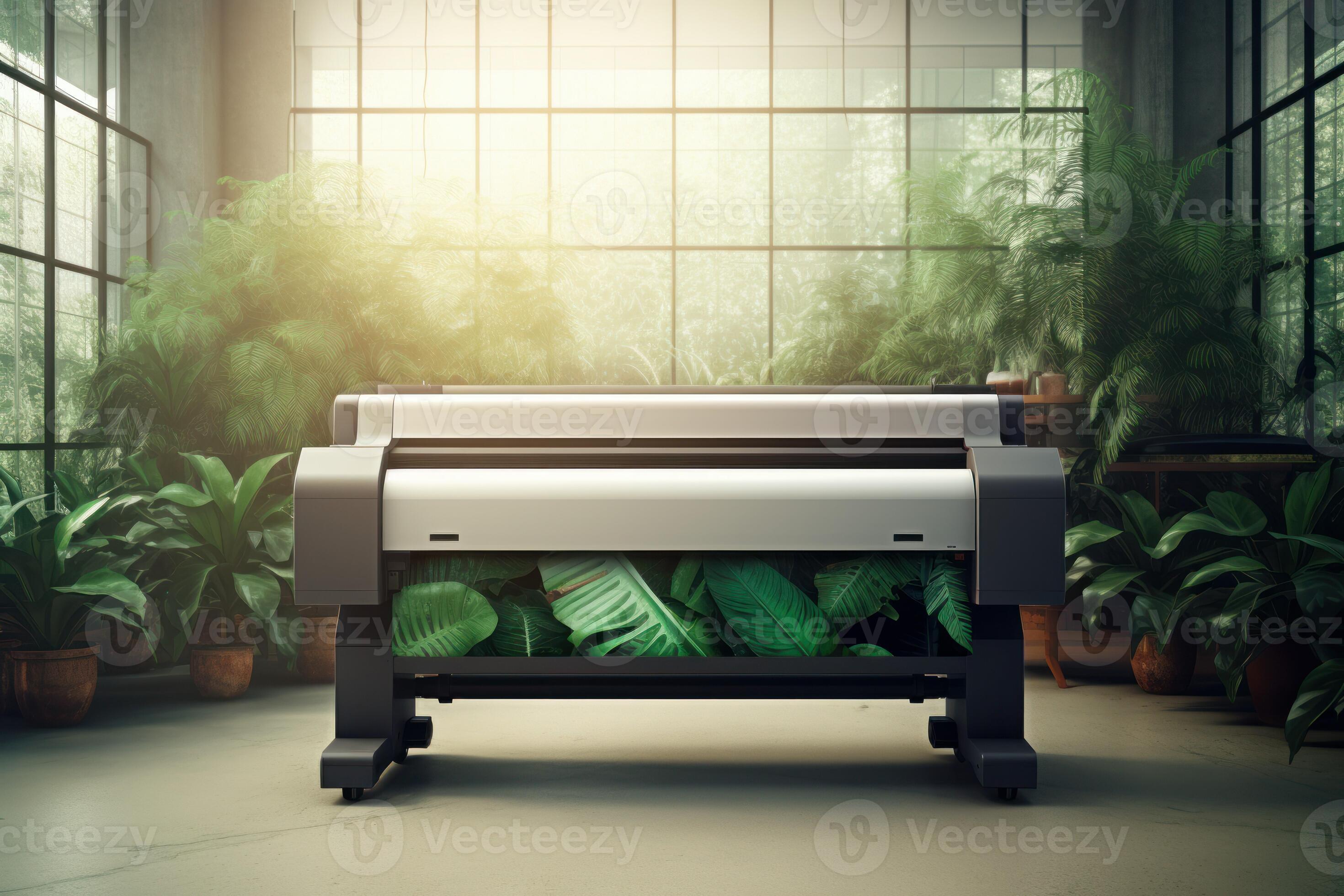 AI generated High-resolution Large format printer mockup. Generate Ai 36116249 Stock Photo at ...