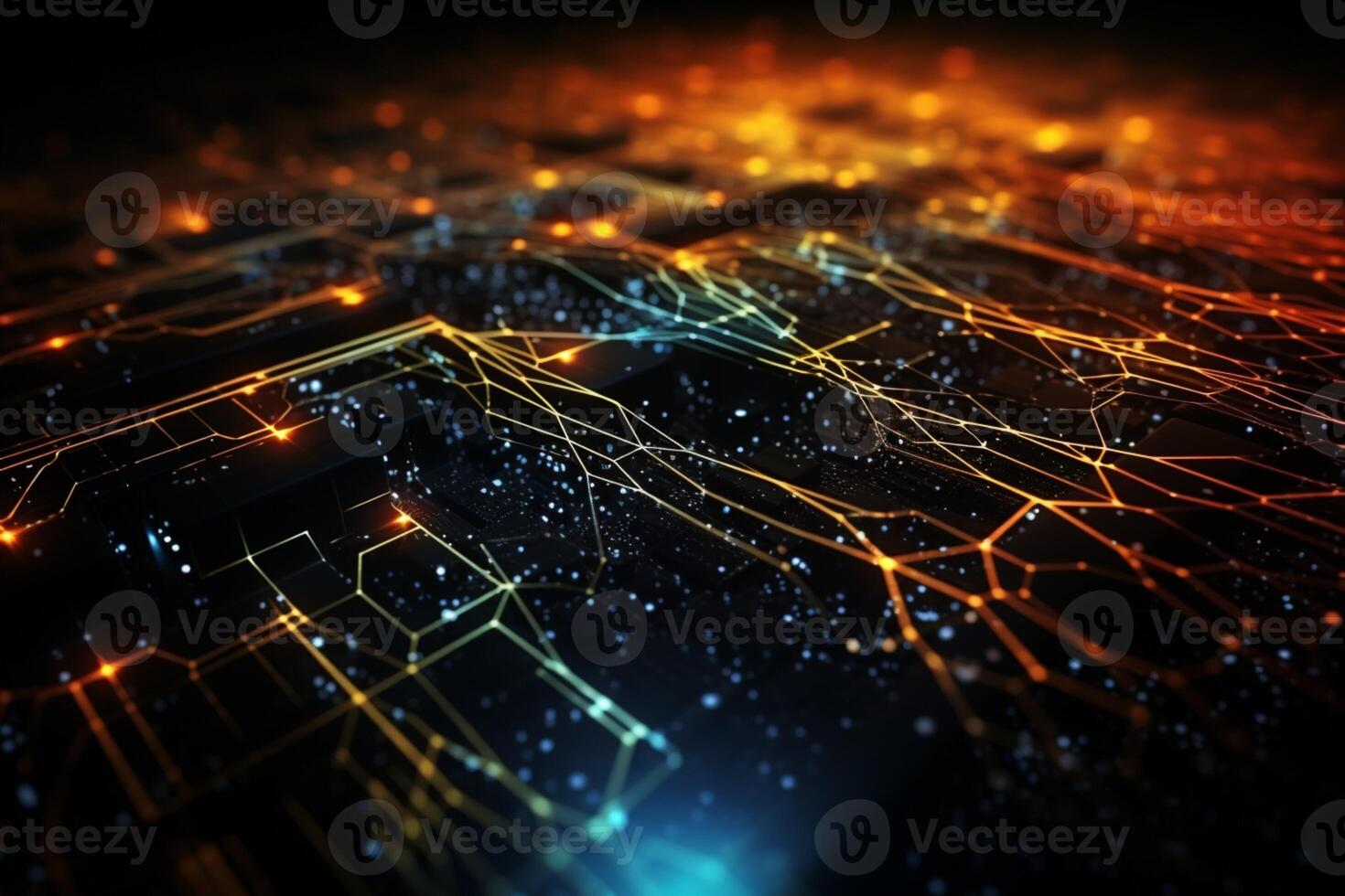 AI generated Futuristic tech vista global connections in a transformed ... AI generated Futuristic tech vista global connections in a transformed ...