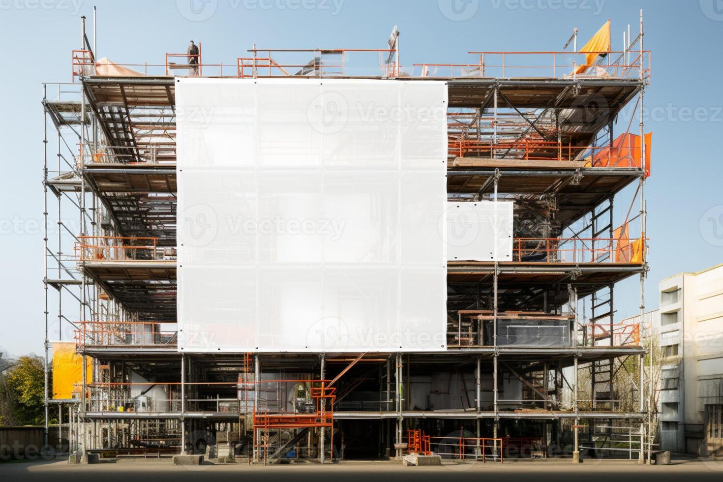 AI generated Project planning perfection Scaffold and building mock up ...