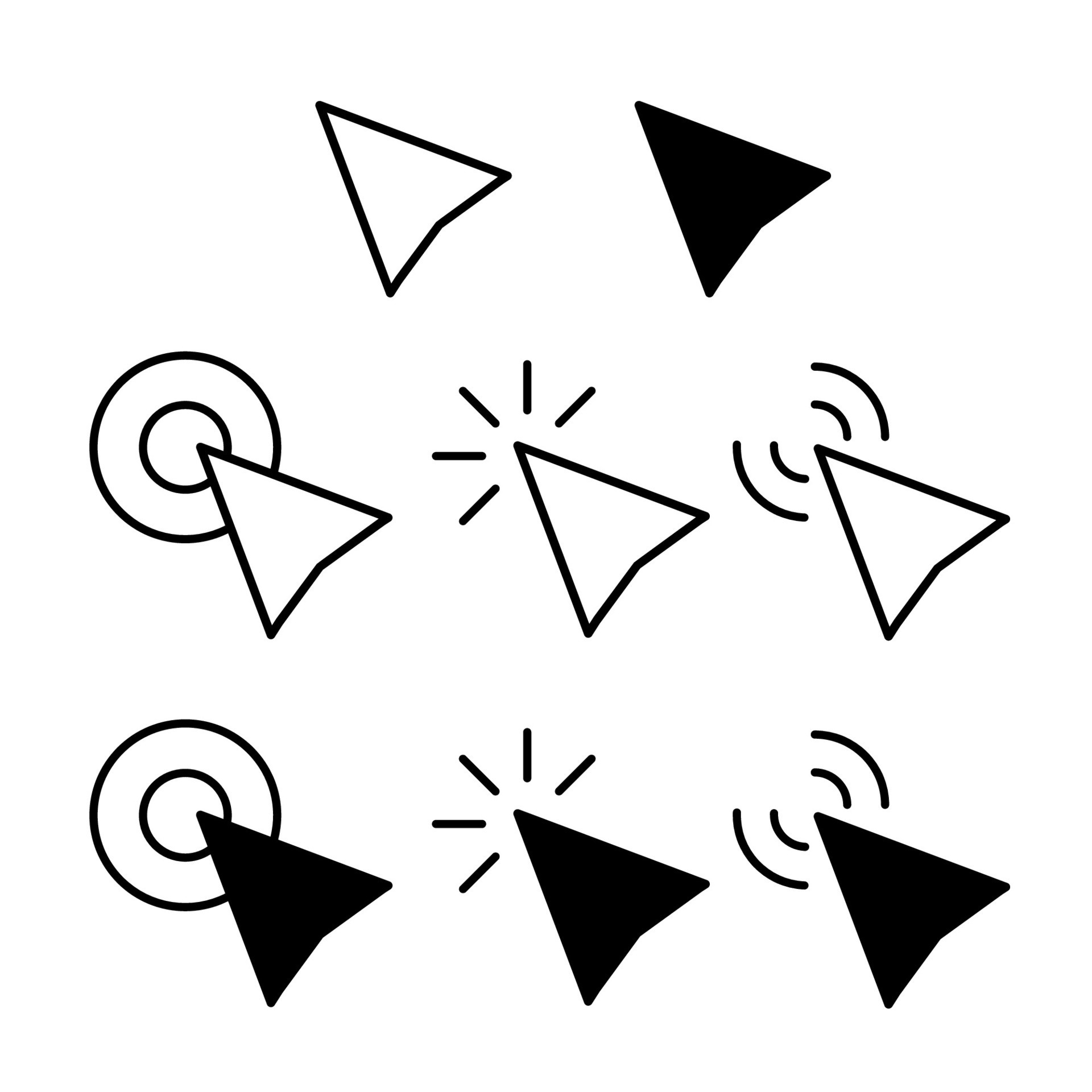 Mouse Pointer click Vector 36119416 Vector Art at Vecteezy