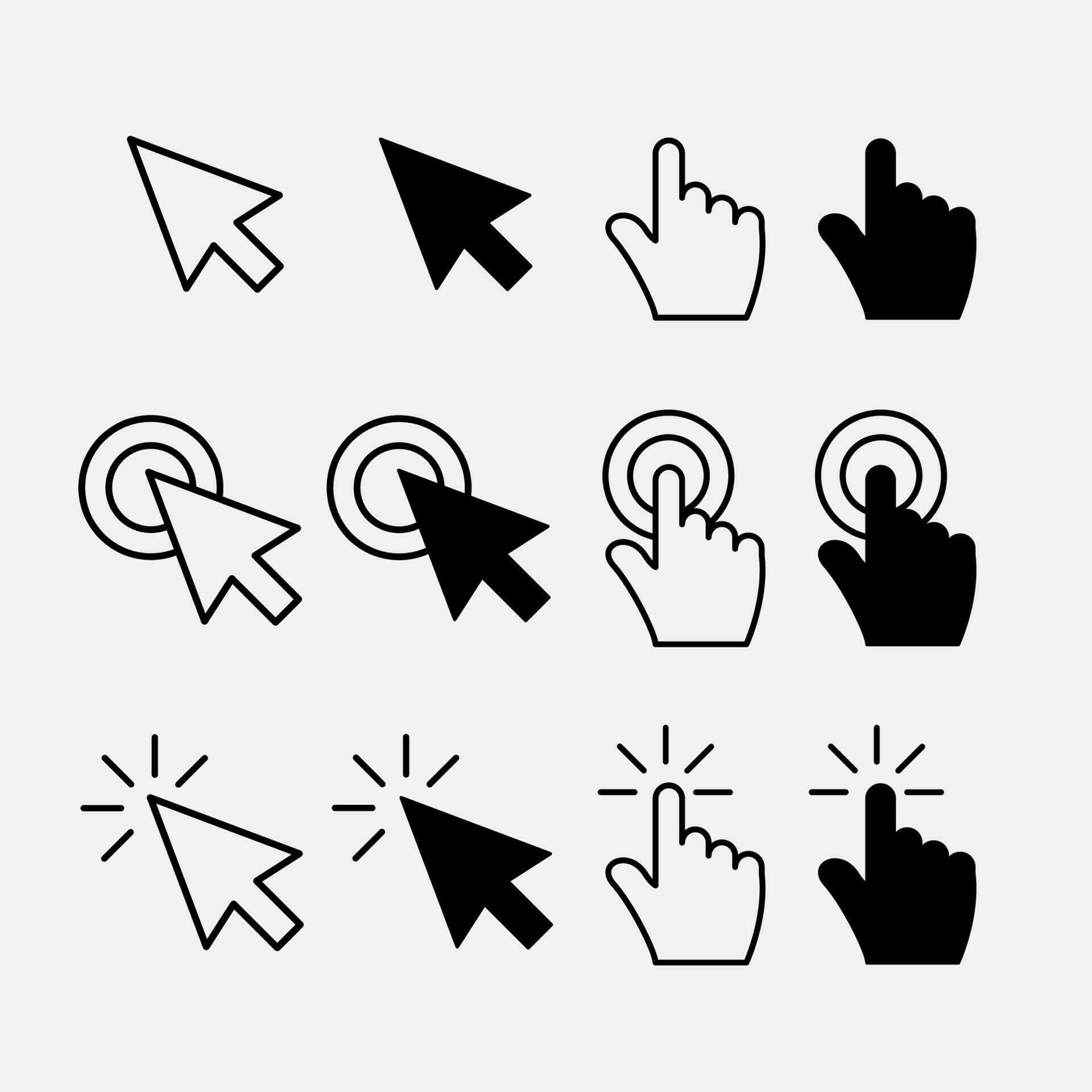 Mouse Pointer Variation Vector 36119419 Vector Art at Vecteezy