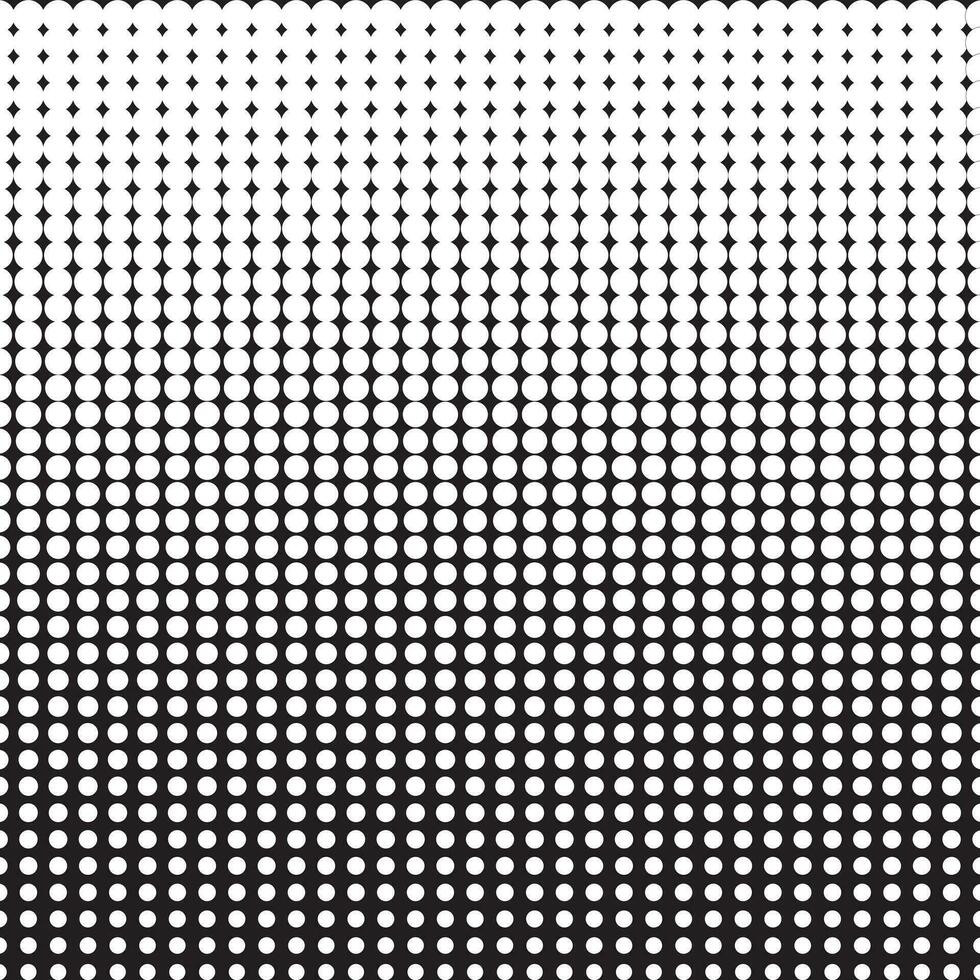 Modern Simple Abstract Seamlees White Color Halftone Pattern On Black