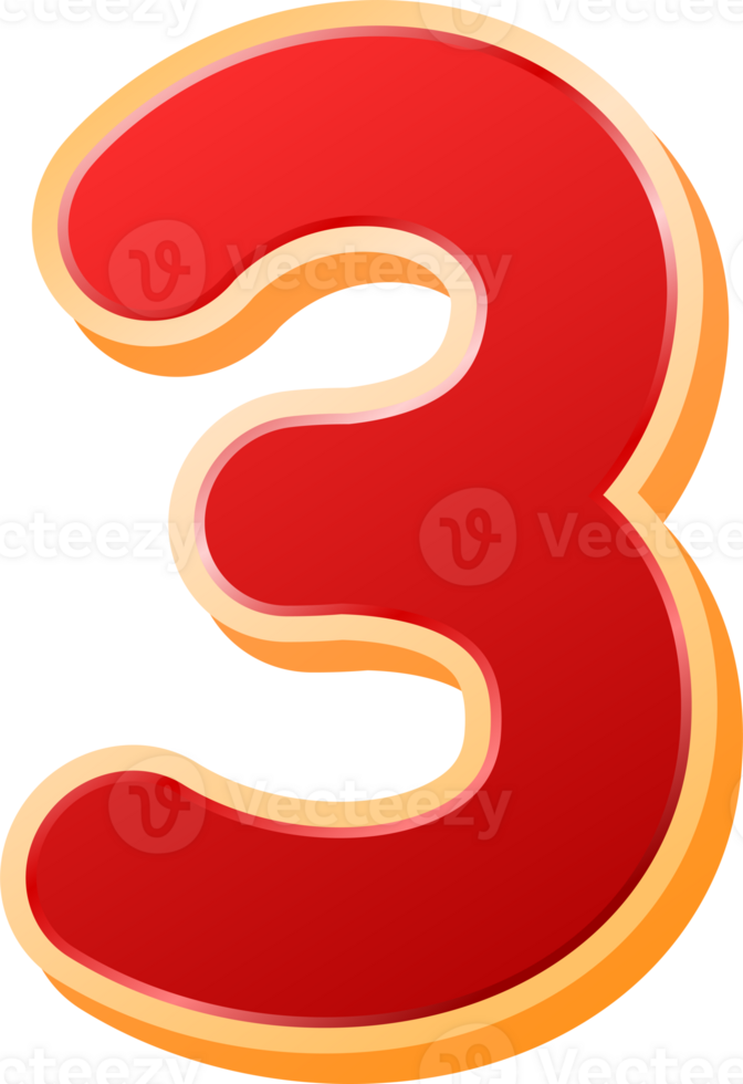 Number 3 Illustration 36122213 PNG