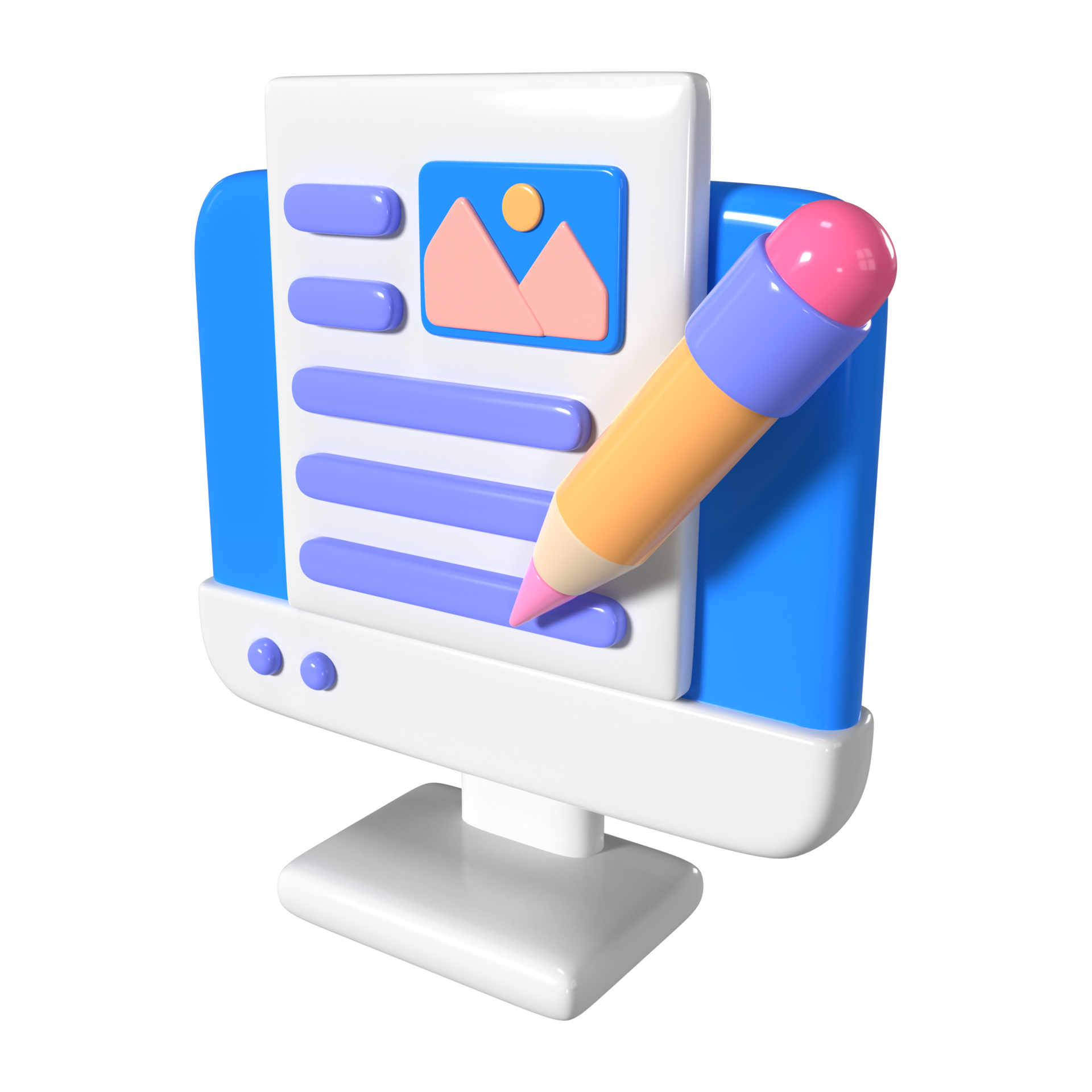 Blog 3D Illustration Icon 36123020 PNG Blog 3D Illustration Icon 36123020 PNG