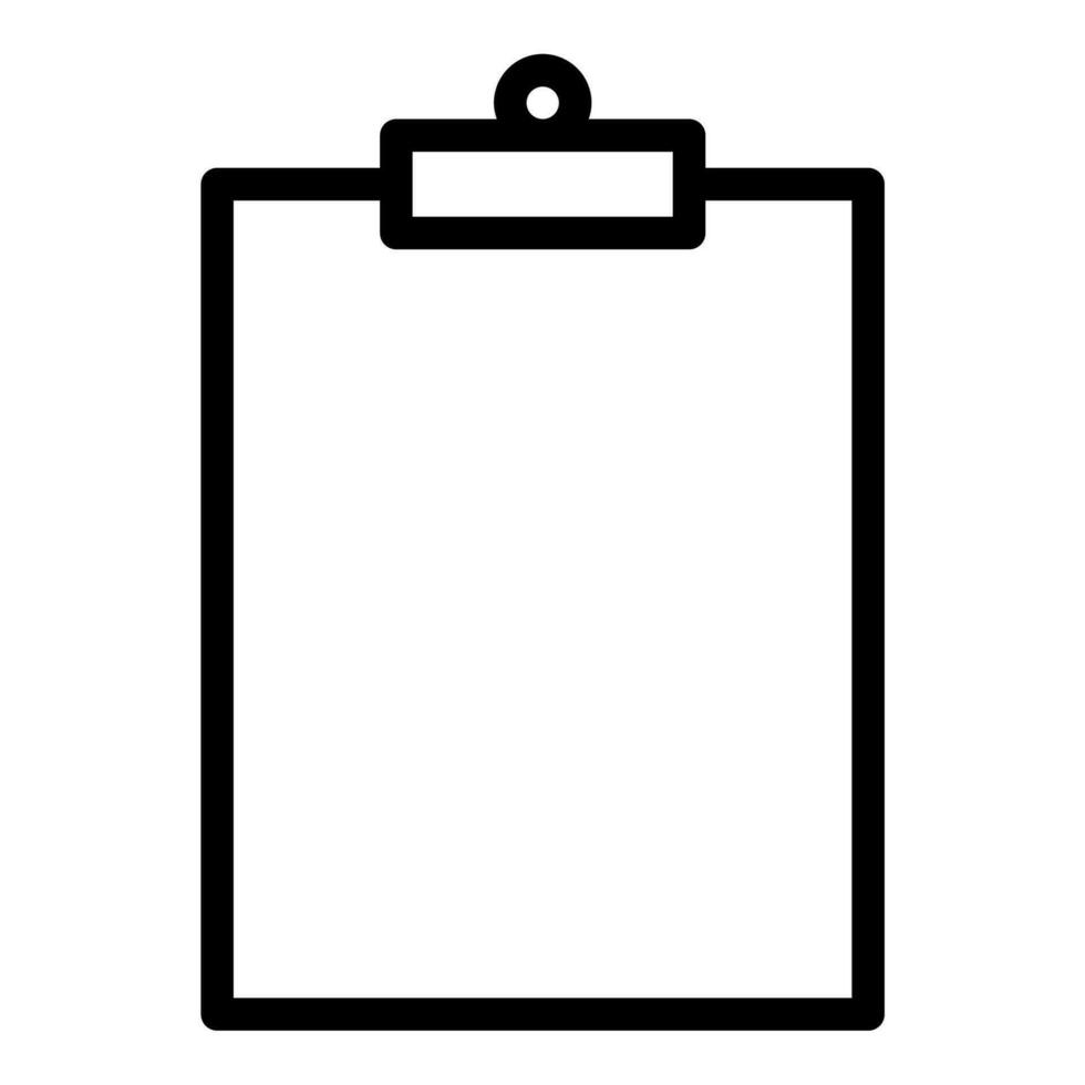Clipboard icon or logo illustration outline black style 36124160 Vector ...