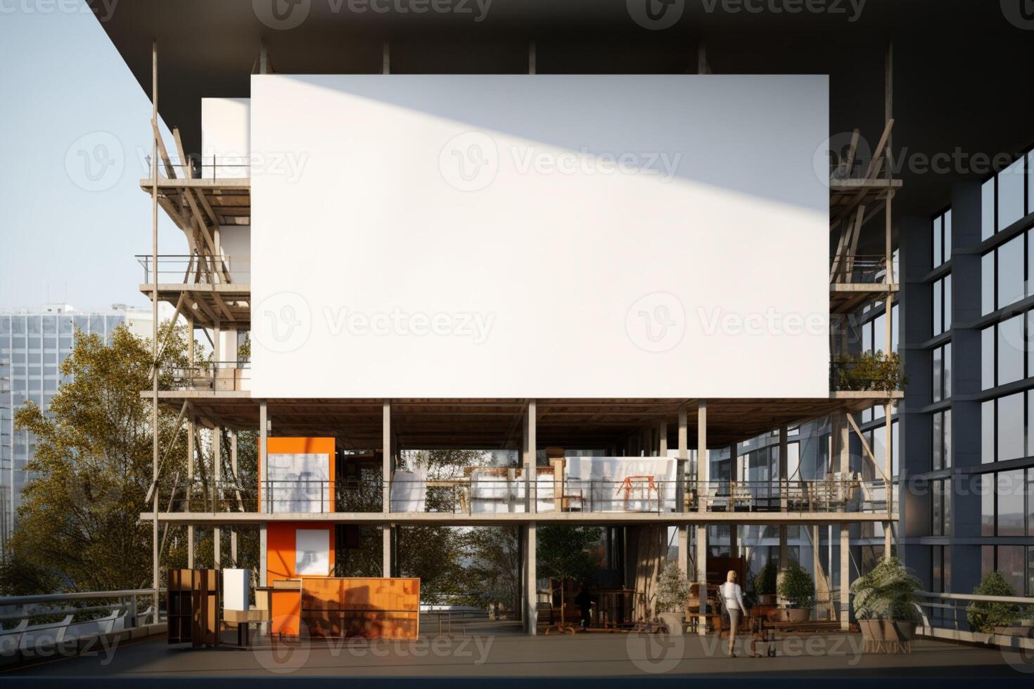 AI generated Project planning perfection Scaffold and building mock up ...