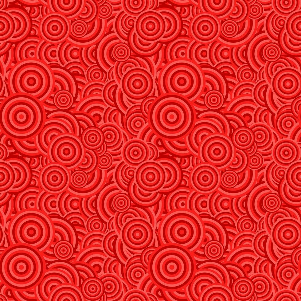 Seamless abstract circle pattern background design - red vector ... Seamless abstract circle pattern background design - red vector ...