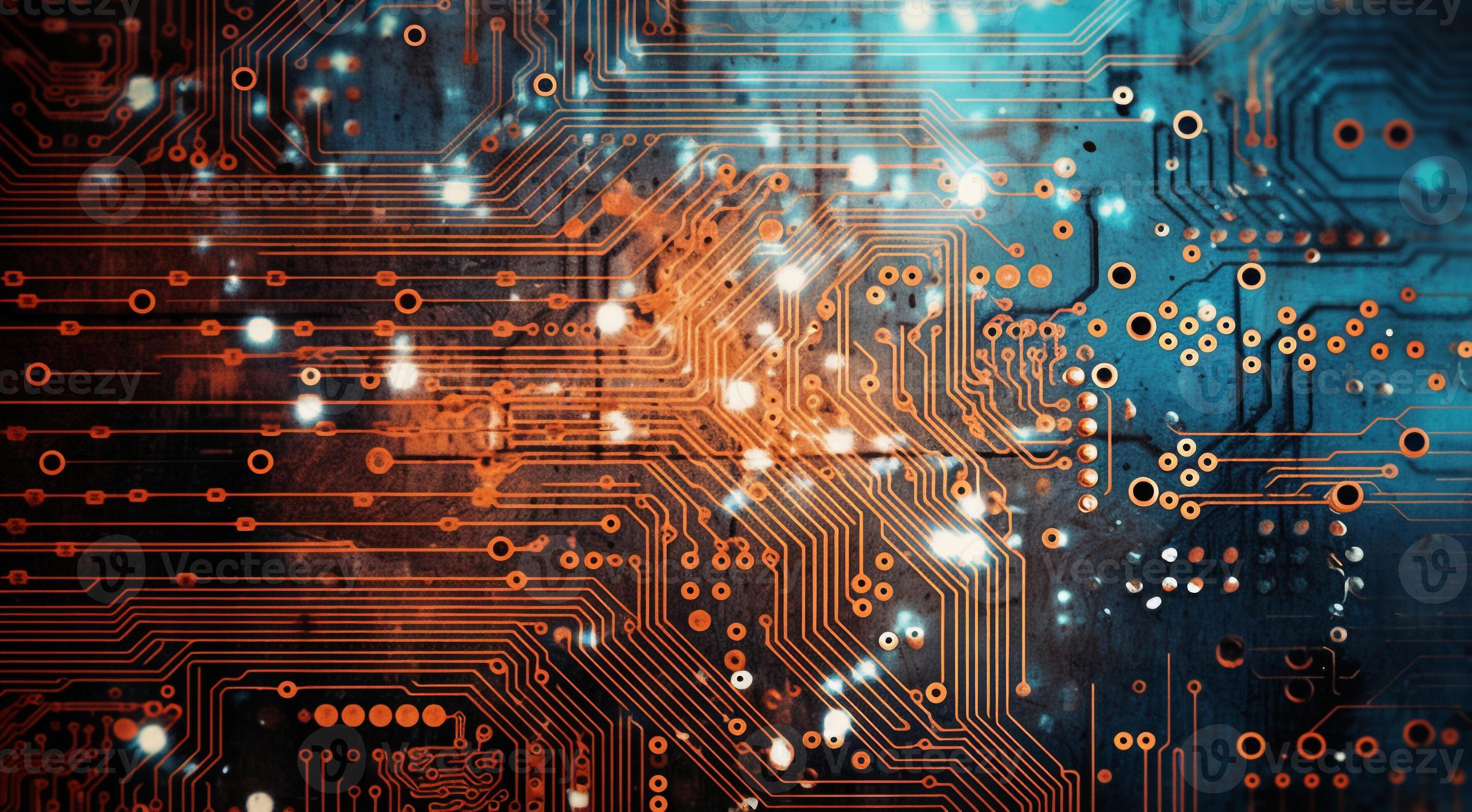 AI generated ultra hd technology background, abstract technology ...