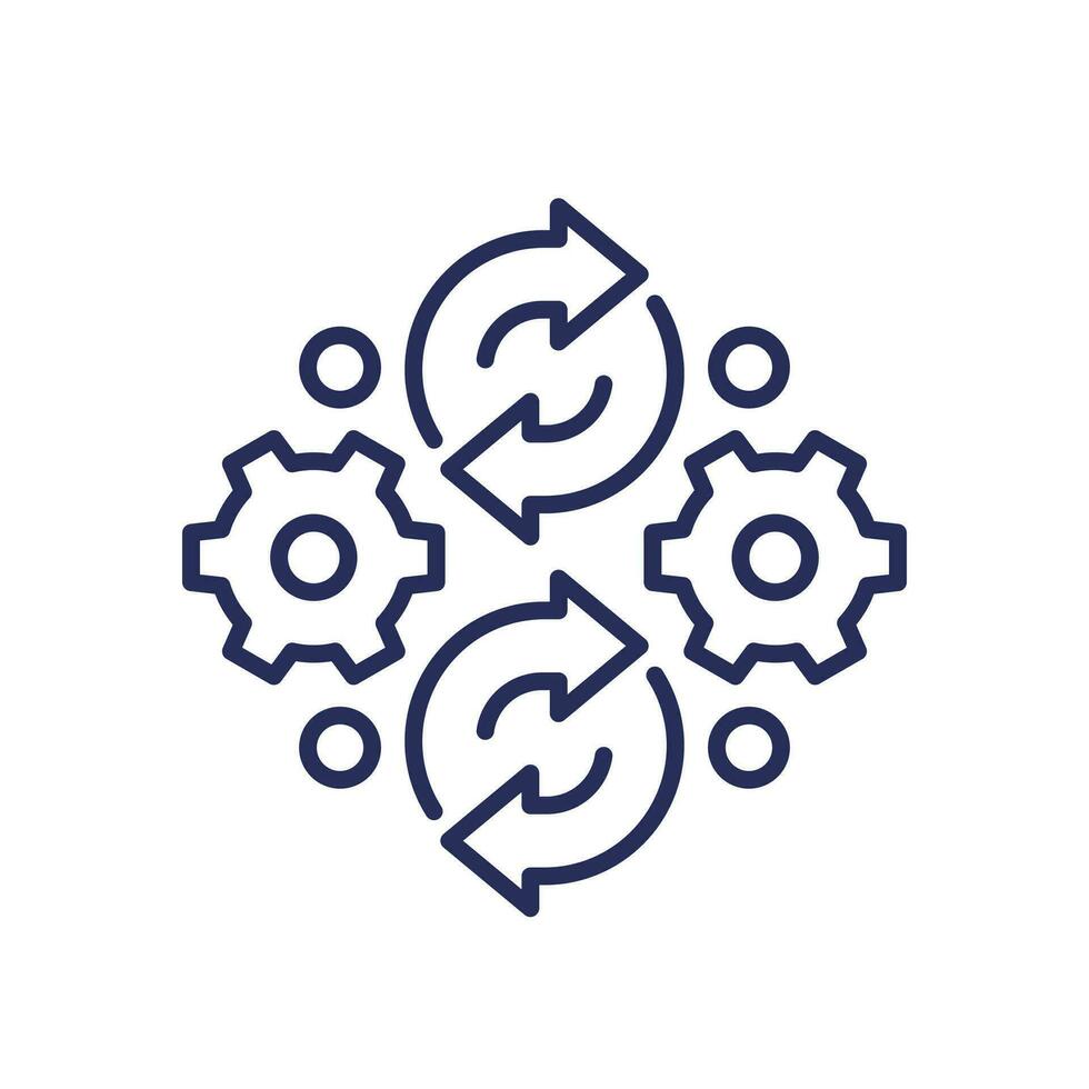 Iteration Iterative Process Line Icon 36127534 Vector Art At Vecteezy