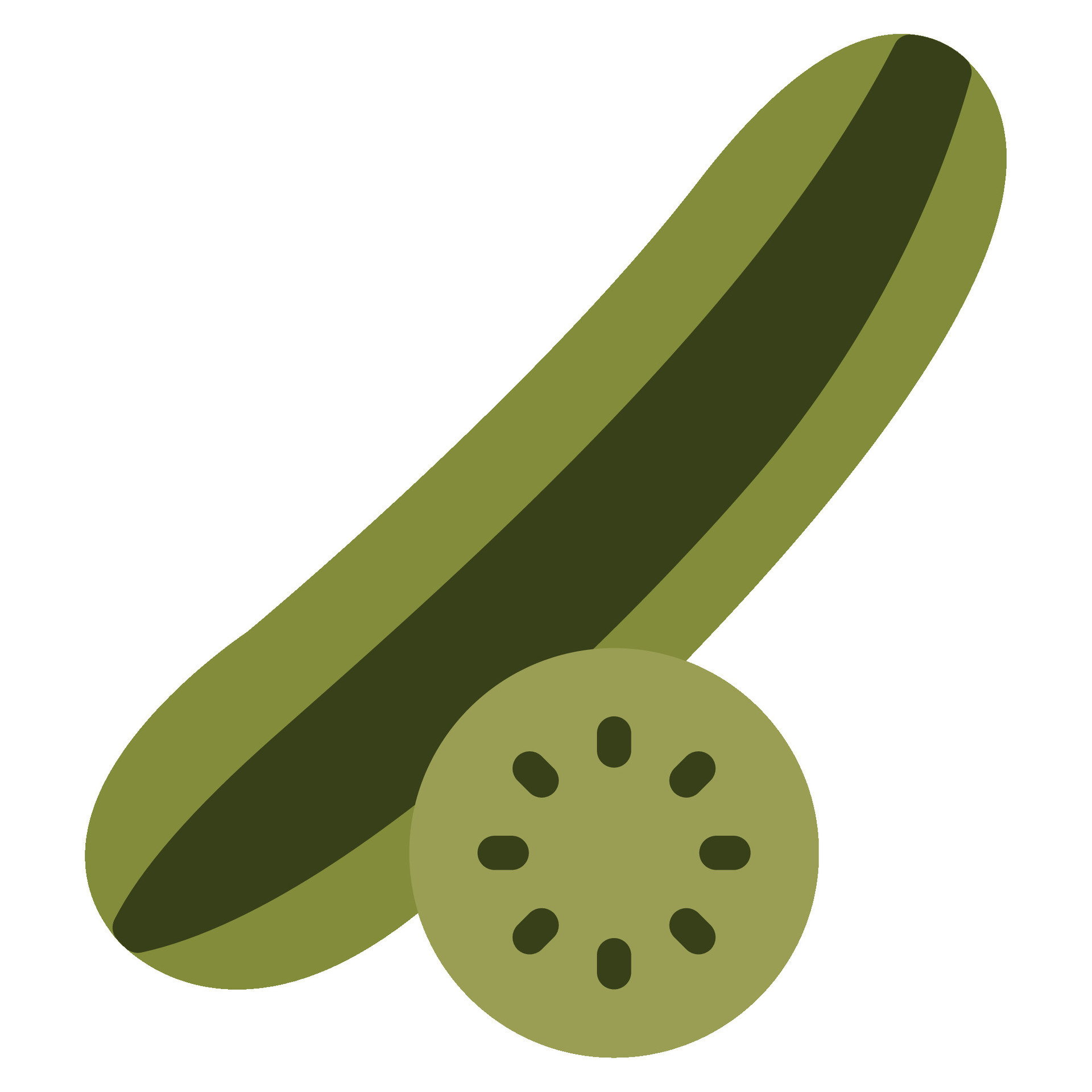 Cucumber icon illustration for uiux, web, app, infographic, etc ...
