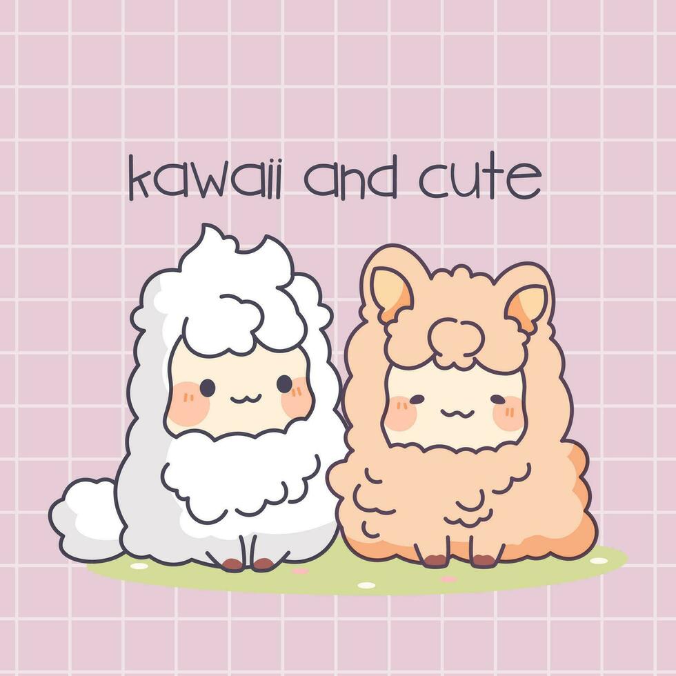 How To Draw A Cute Kawaii Llama