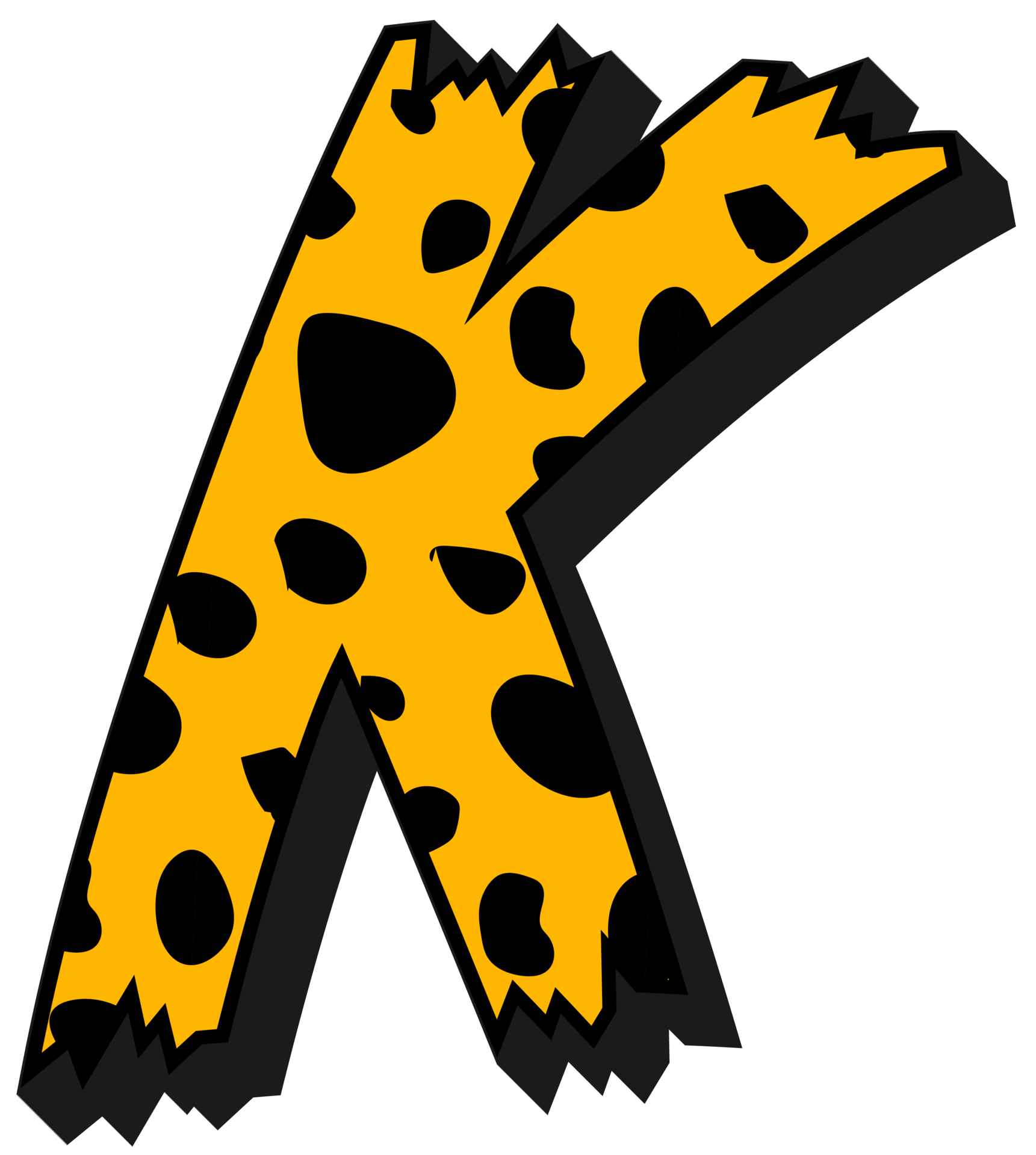 Cheetah Alphabet Letter K 36130898 Png