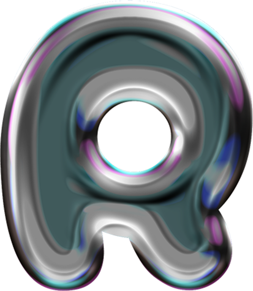 Cromo Líquido Gota Alfabeto Letra R 36130932 Png