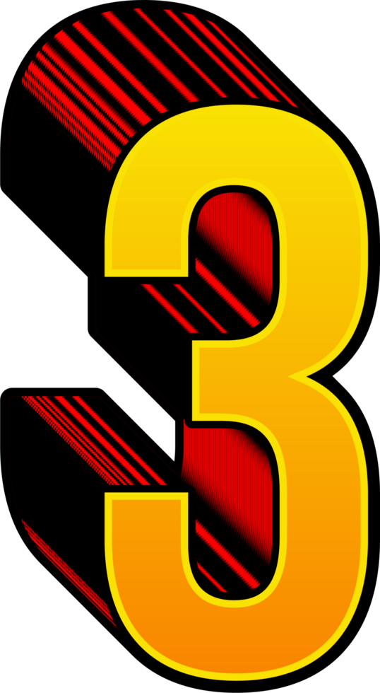 3d giallo rosso nudo alfabeto numero 3 36131111 PNG 3d giallo rosso nudo alfabeto numero 3 36131111 PNG