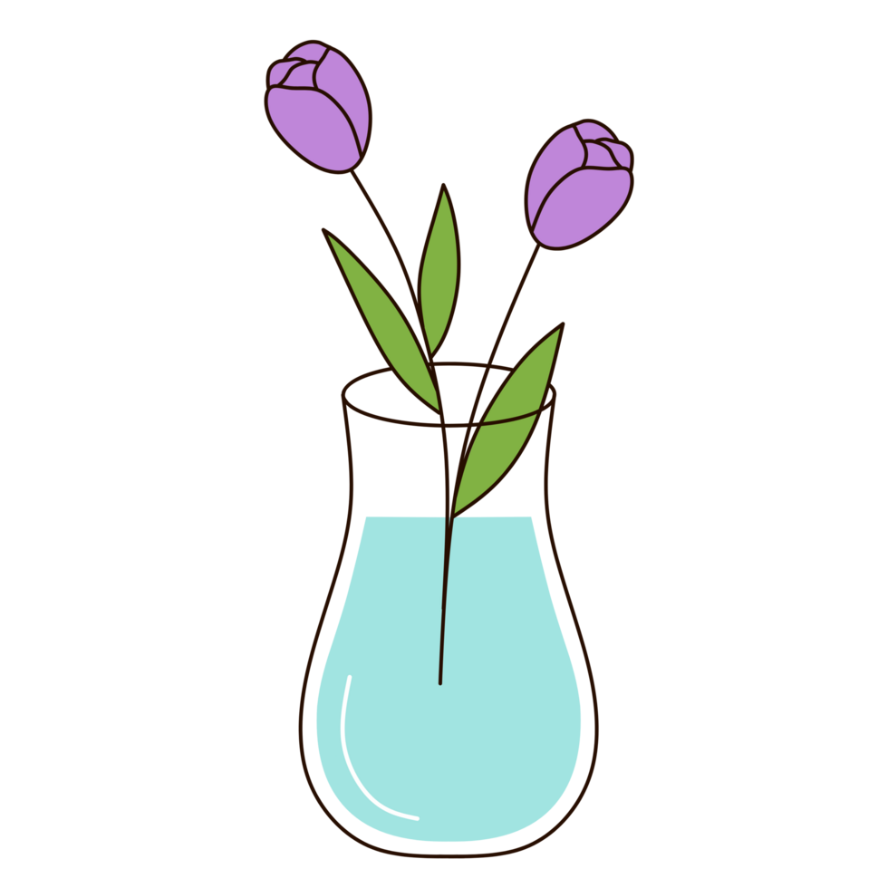 Minimalist Flower And Vase 36131357 Png