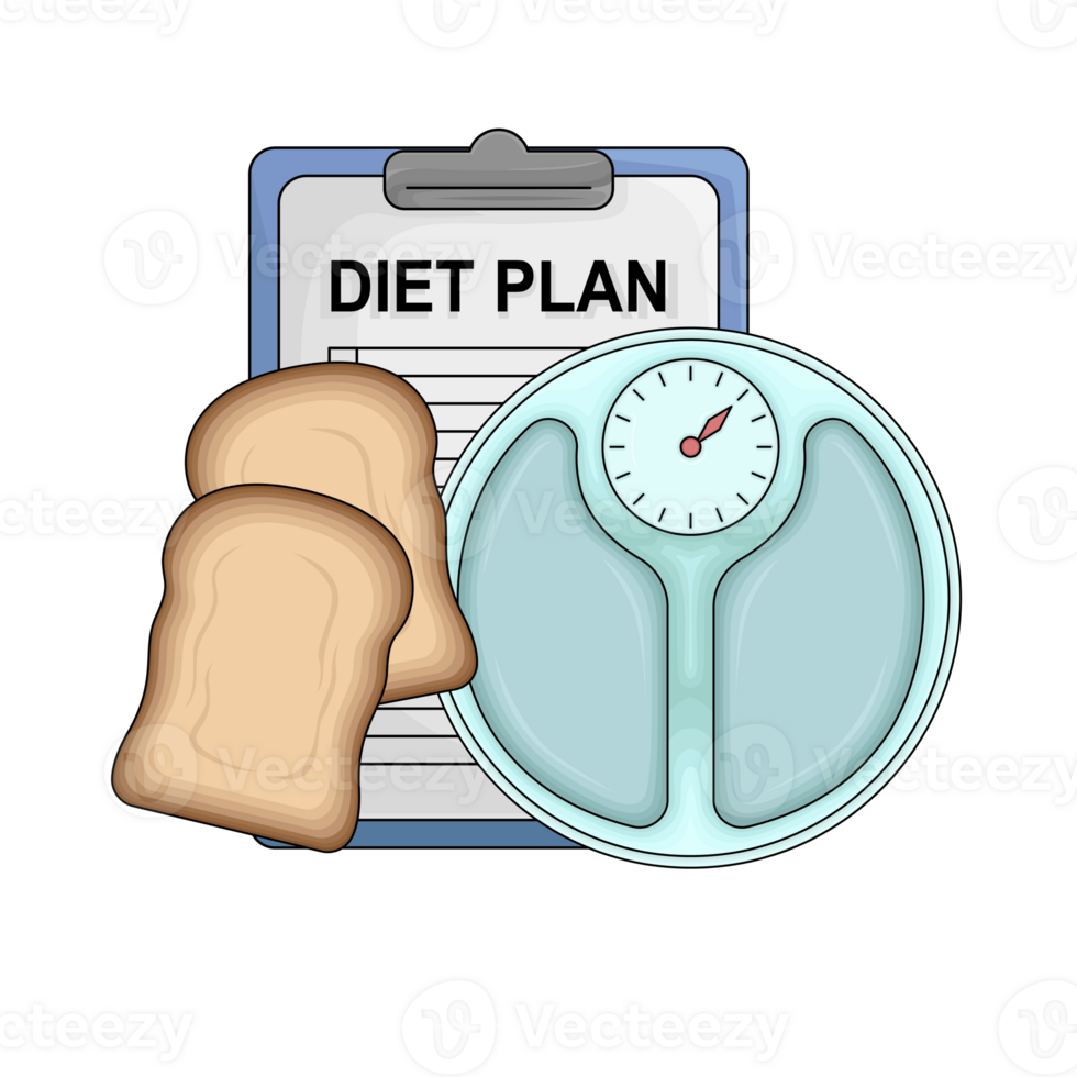 Illustration Of Diet Plan 36132359 Png