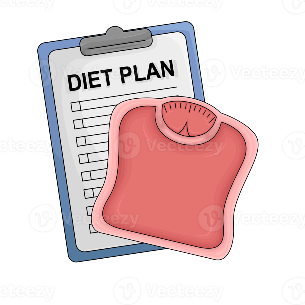 Illustration Of Diet Plan 36132389 Png