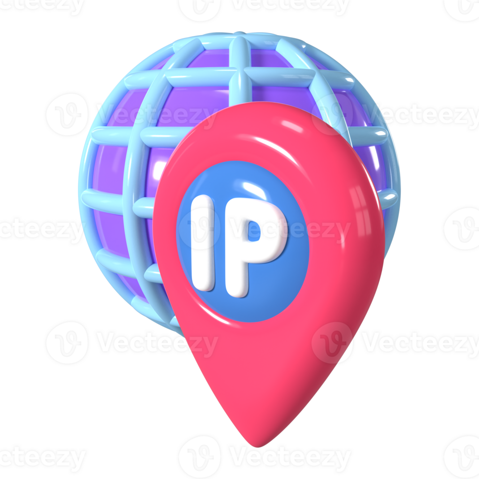 icône d'illustration 3d adresse ip 36134335 PNG