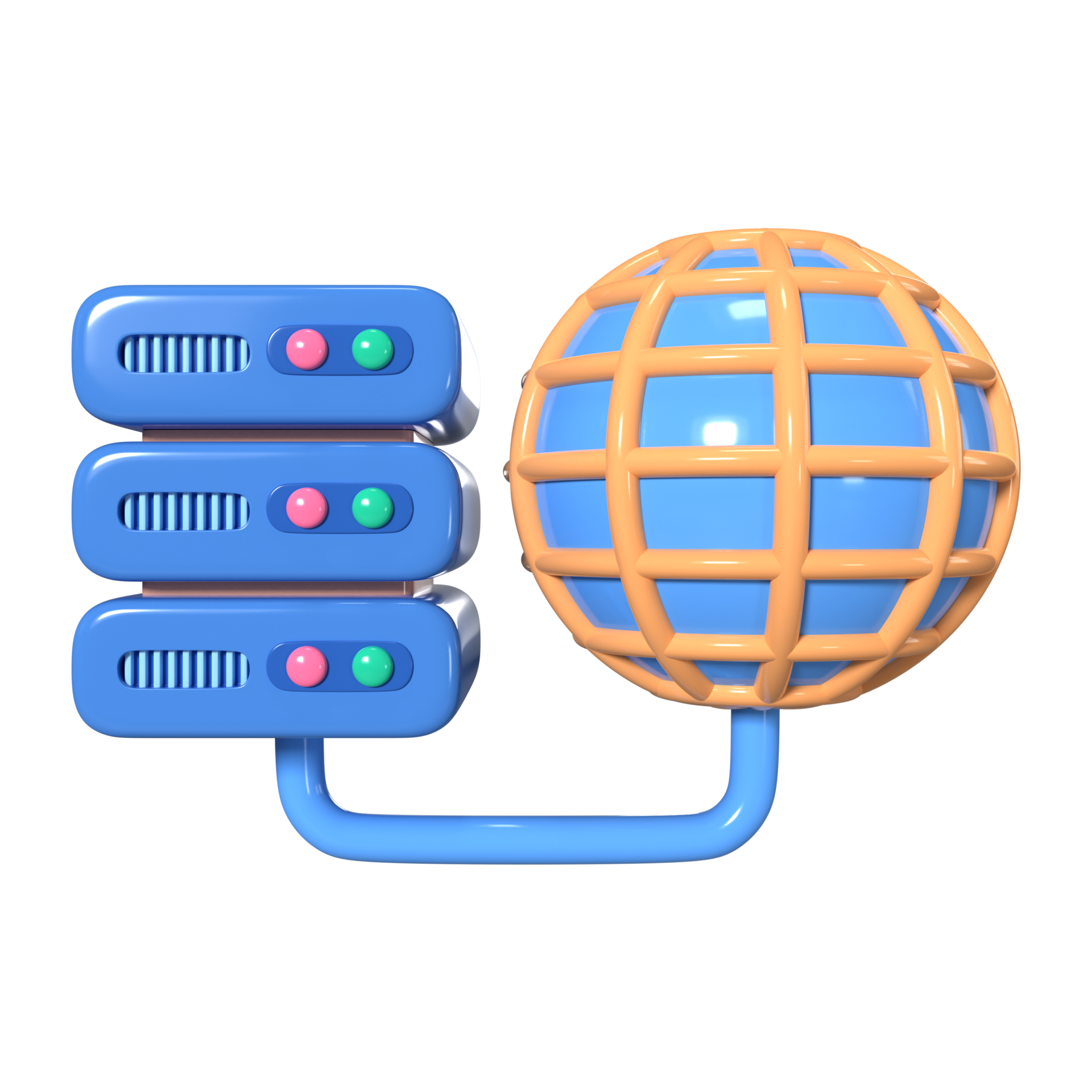 Hosting 3d Illustration Icon 36134359 Png