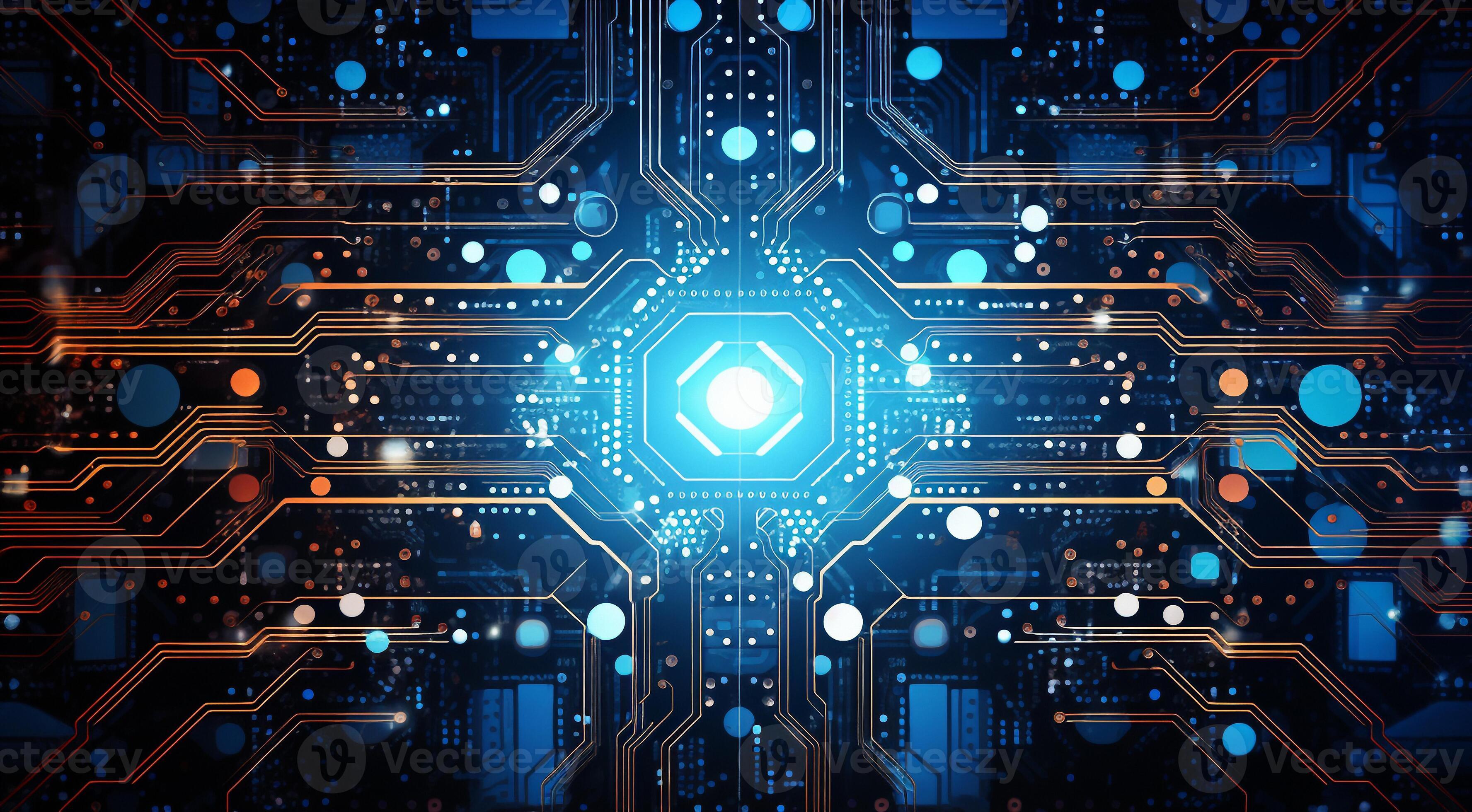 AI generated ultra hd technology background, abstract technology ...