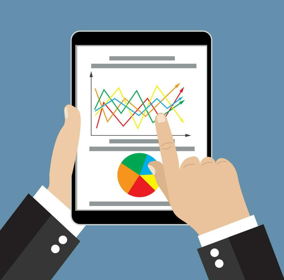 Businessman hand holding tablet 36143071 Vector Art at Vecteezy Businessman hand holding tablet 36143071 Vector Art at Vecteezy