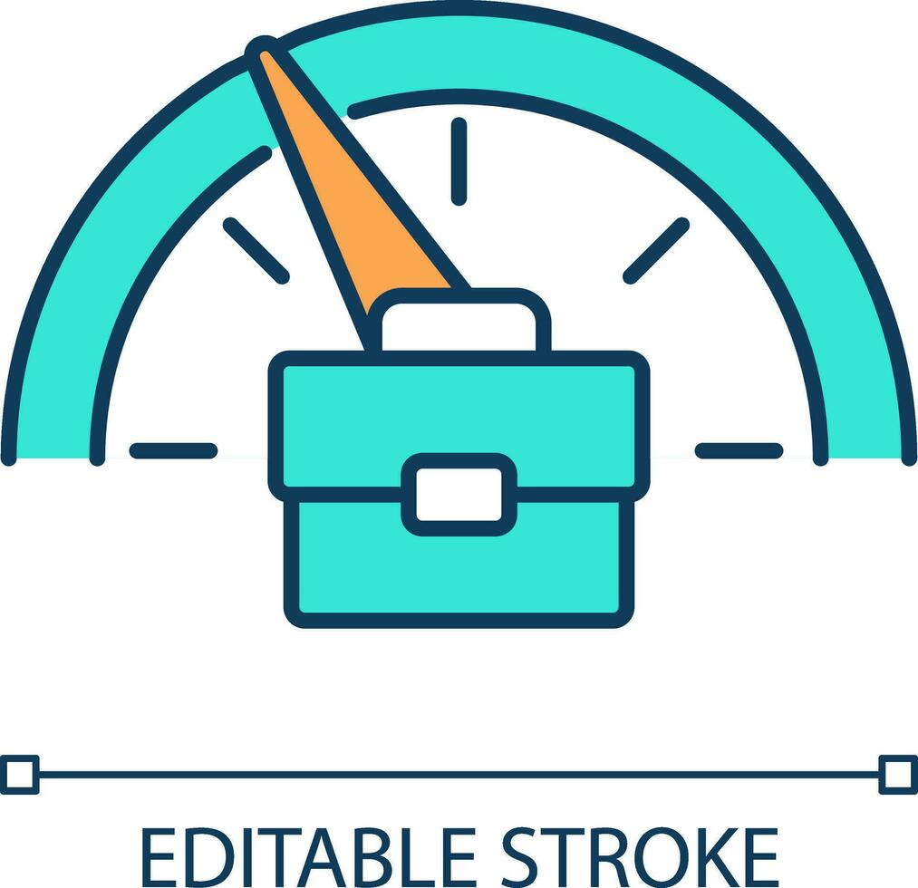 2D editable bare minimum monday icon representing workplace trends, isolated simple vector, thin ...