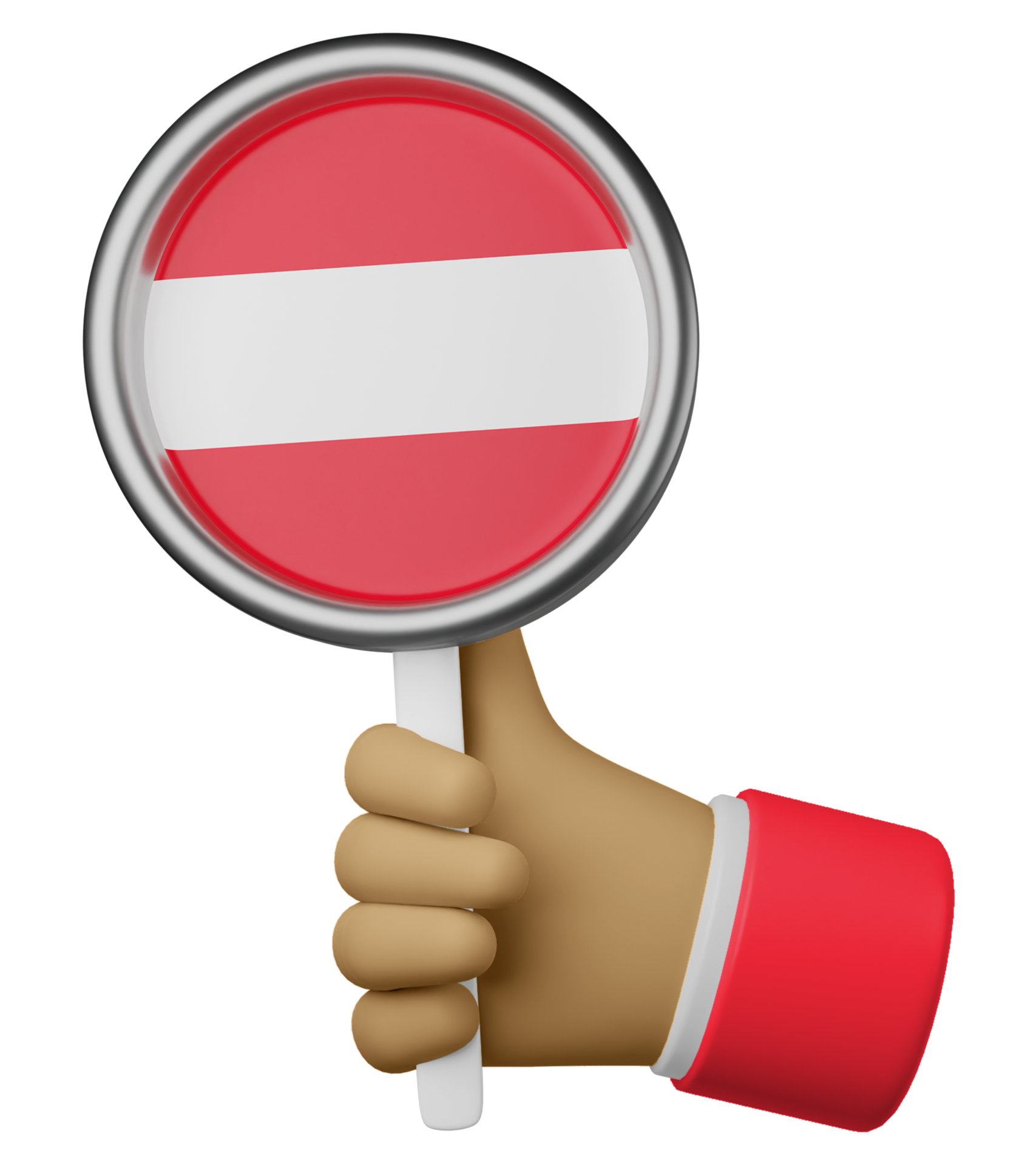 3d Illustration Hand Holding National Flag Of Austria 36152626 Png