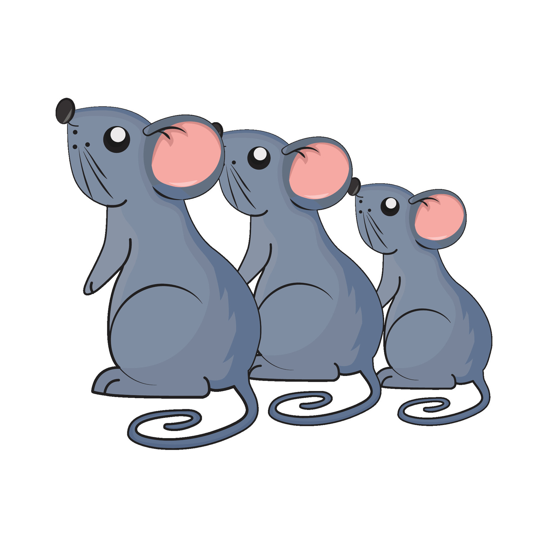 three mice illustration 36153654 Vector Art at Vecteezy