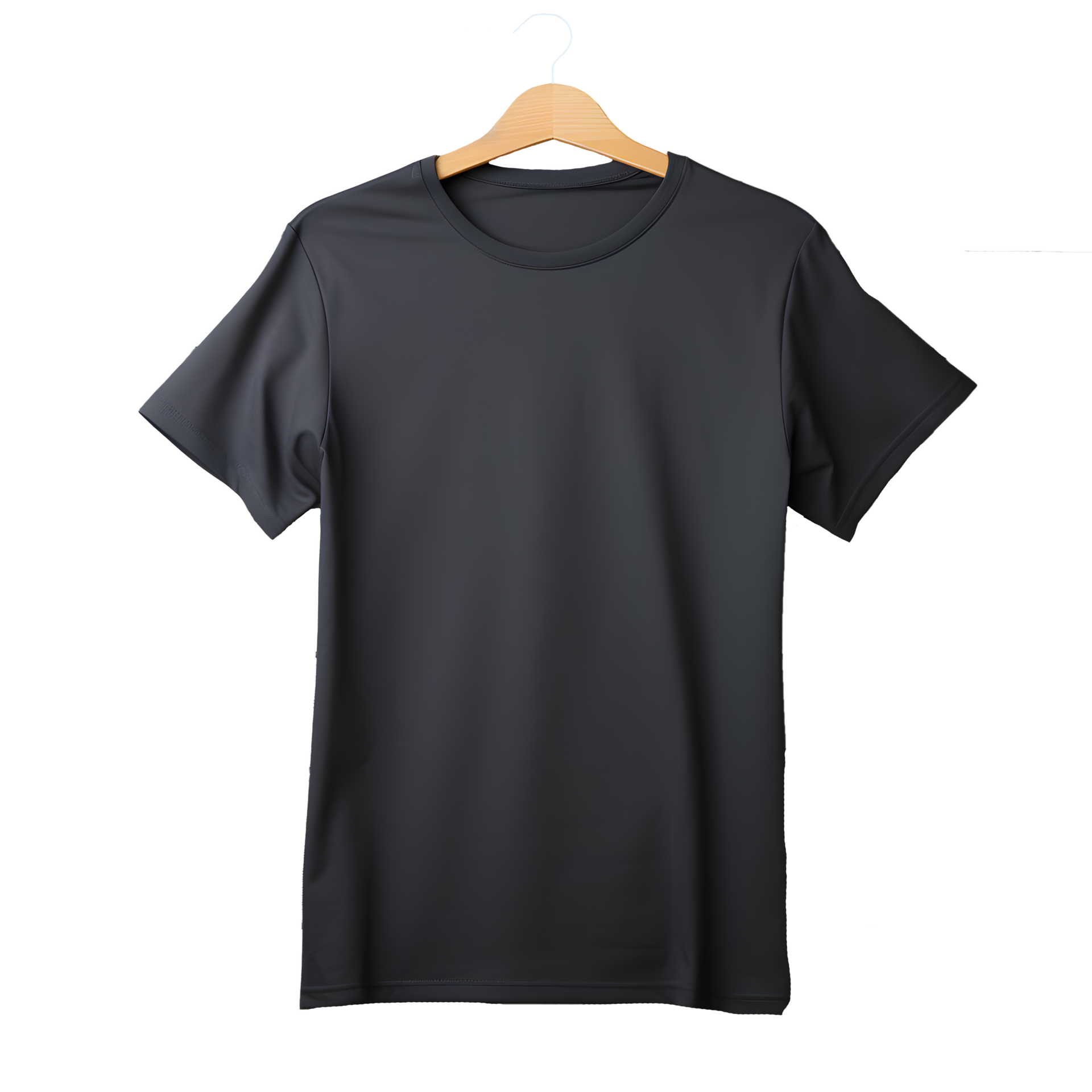 Ai Generated Black Clean T Shirt Without Background Ready For Mockup