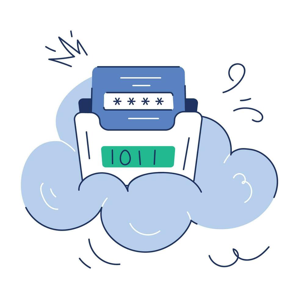 Source Code Doodle Mini Illustration 36156332 Vector Art at Vecteezy