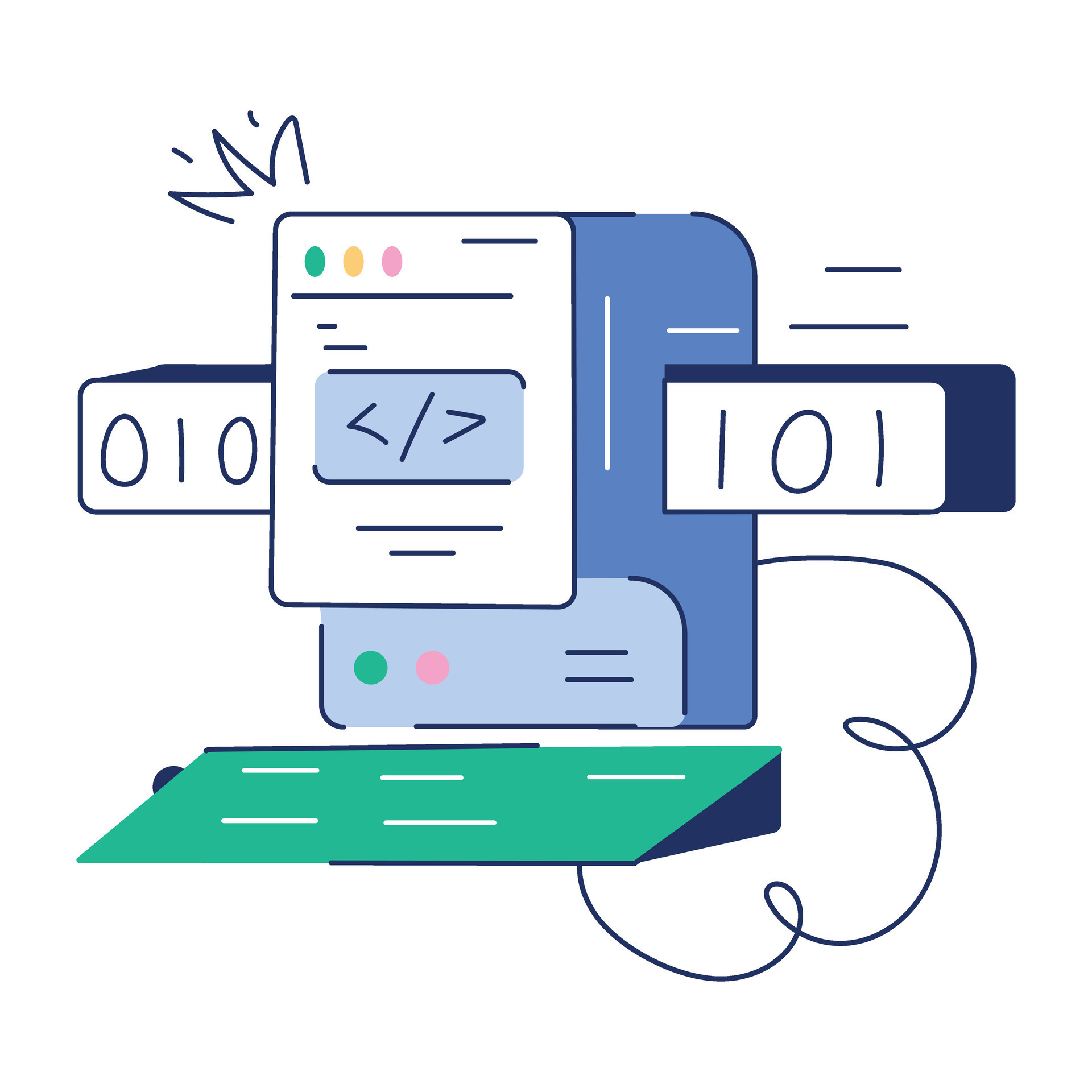 Web Programming Doodle Mini Illustration 36156347 Vector Art at Vecteezy