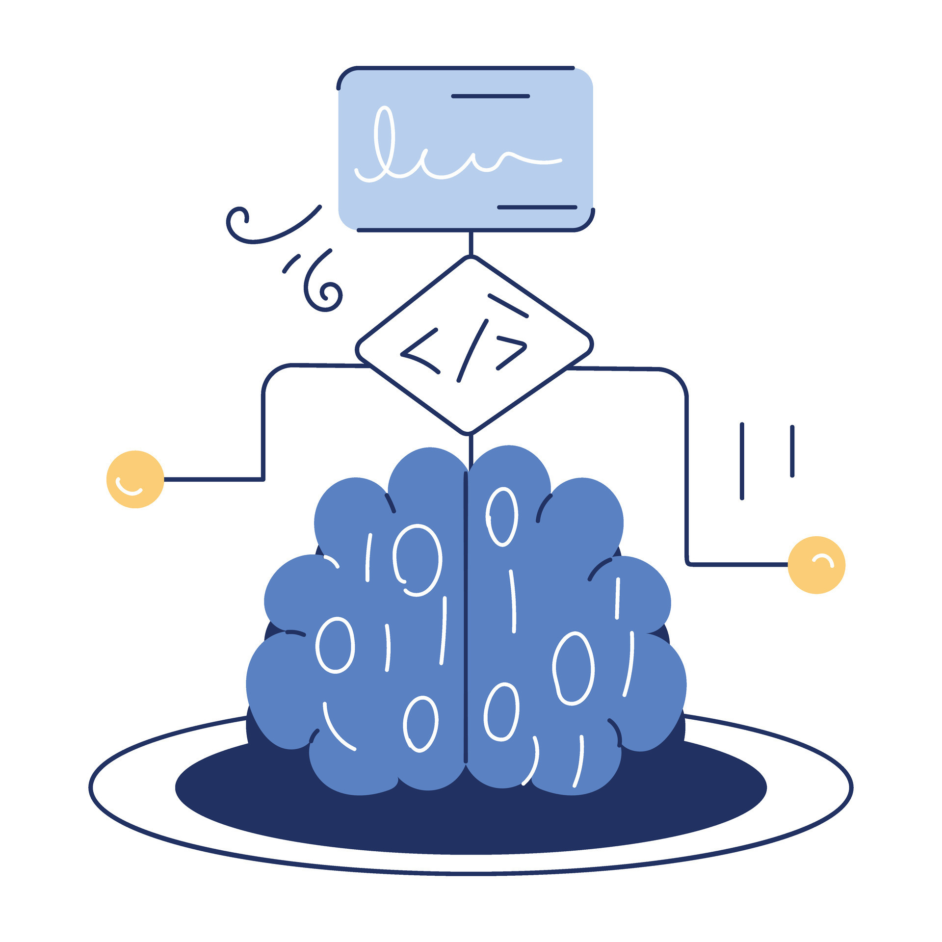 Programming Services Doodle Mini Illustration 36156367 Vector Art at ...