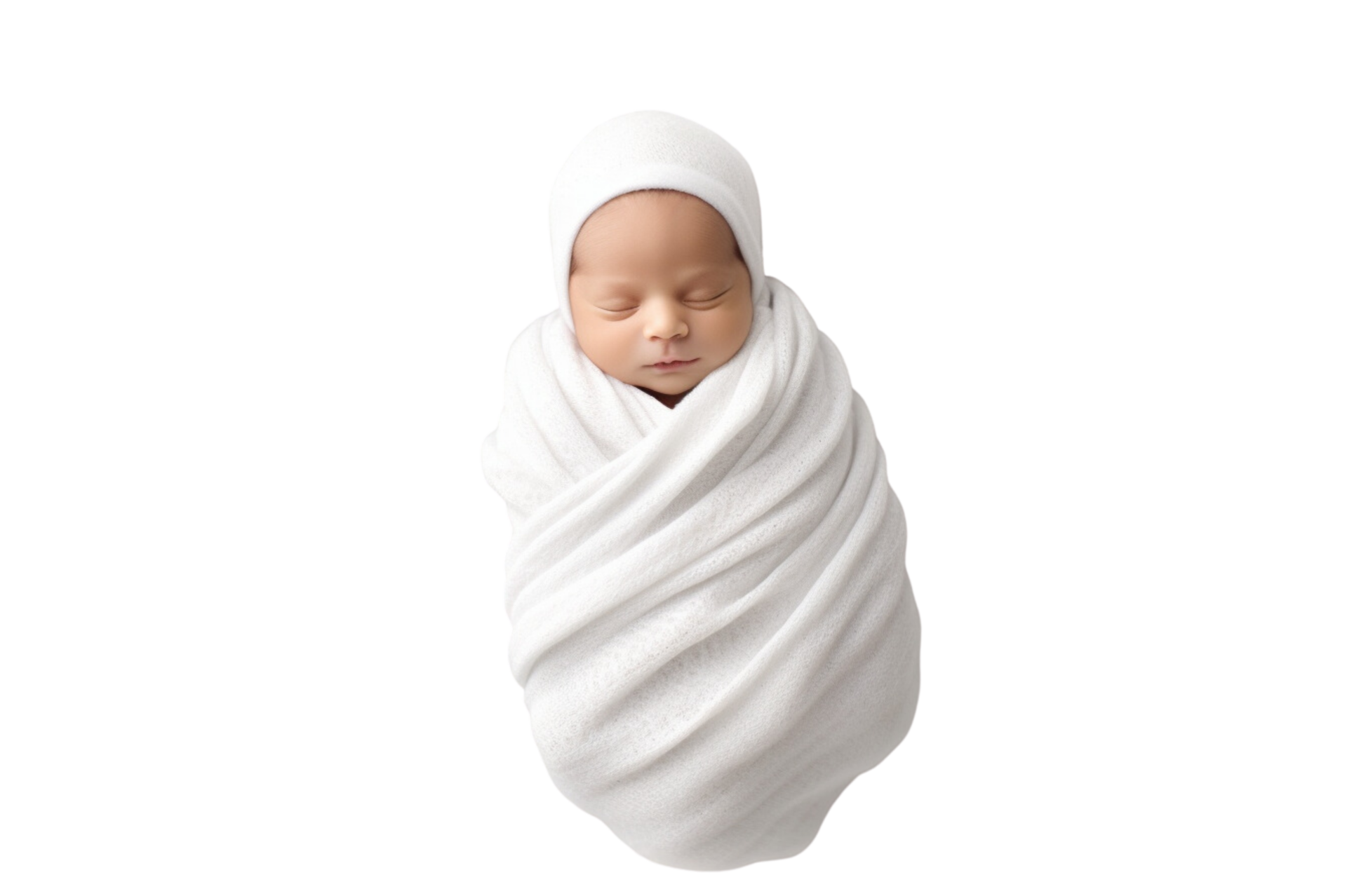 AI generated Newborn baby happy over, isolated on transparent ...