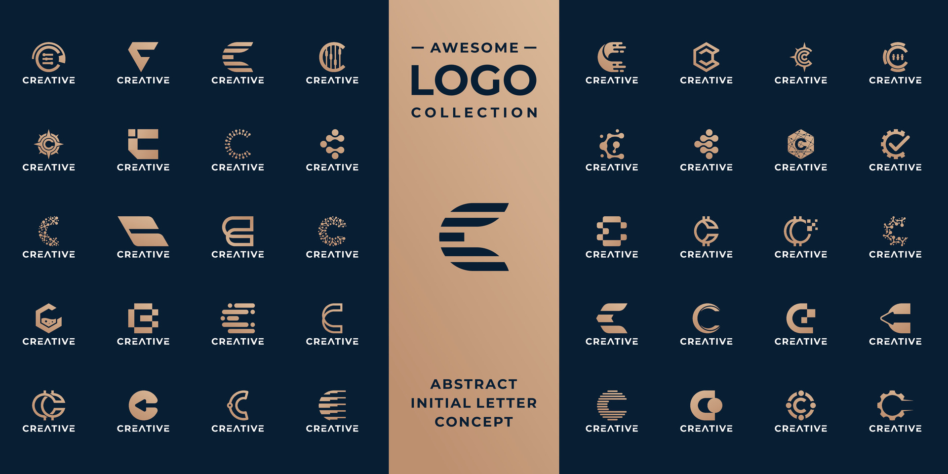 collection of initial letter C logo design template. 36160929 Vector Art at Vecteezy