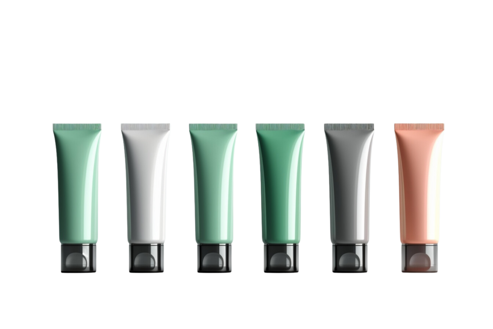 AI generated Collection of cosmetic tube isolated on transparent ... AI generated Collection of cosmetic tube isolated on transparent ...