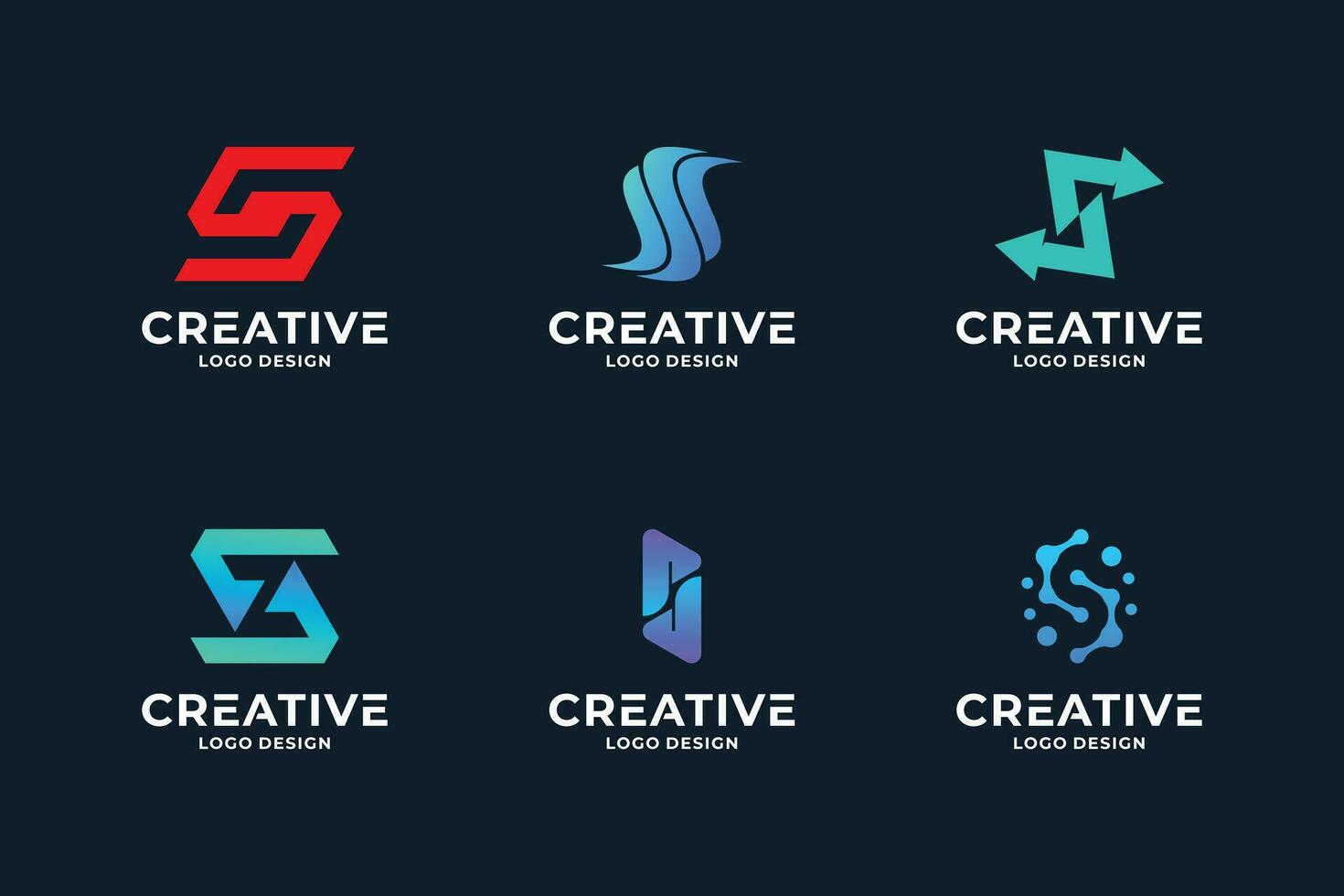 Collection of letter S logo design. Letters S logo symbol vector template. 36162997 Vector Art ...