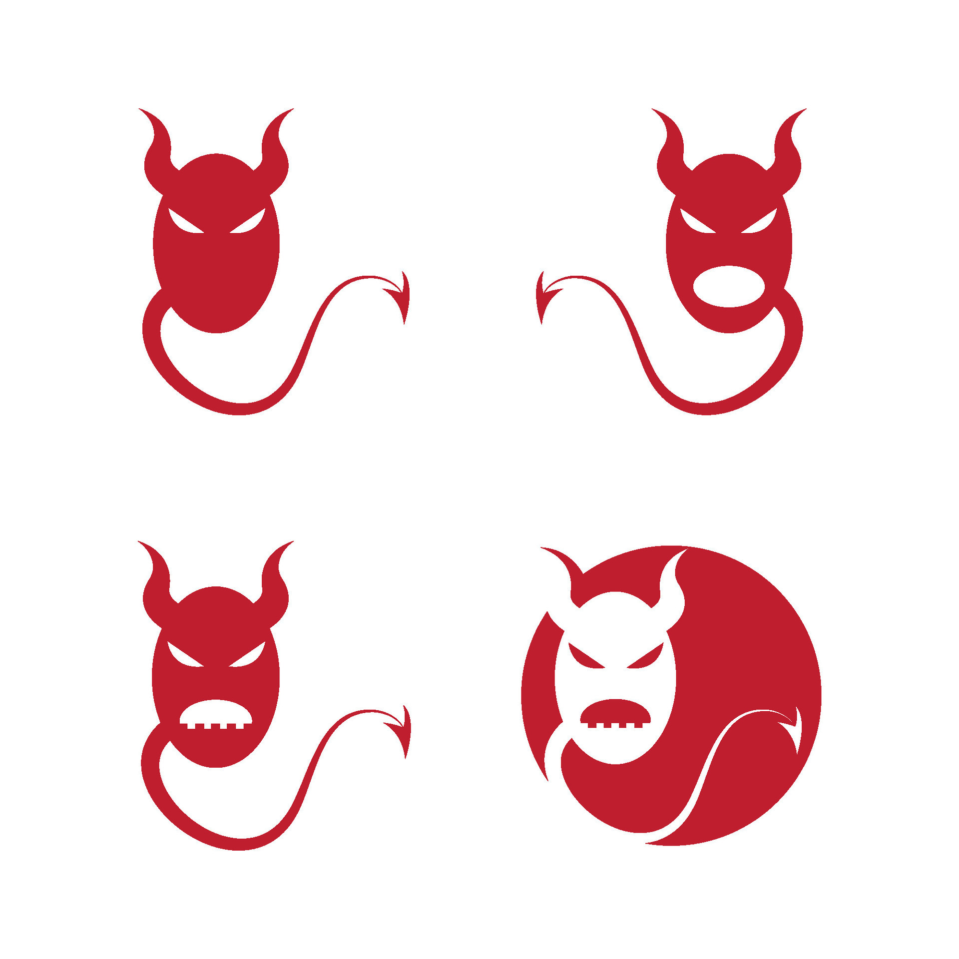 Devil logo vector 36163623 Vector Art at Vecteezy