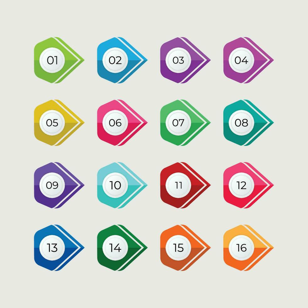 Free vector gradient flat arrow bullet point collection 36166727 Vector ...