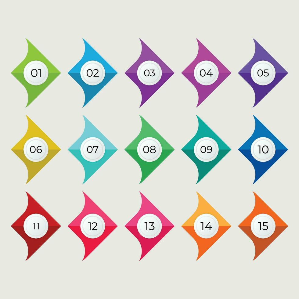 Free vector gradient flat arrow bullet point collection 36166728 Vector ...