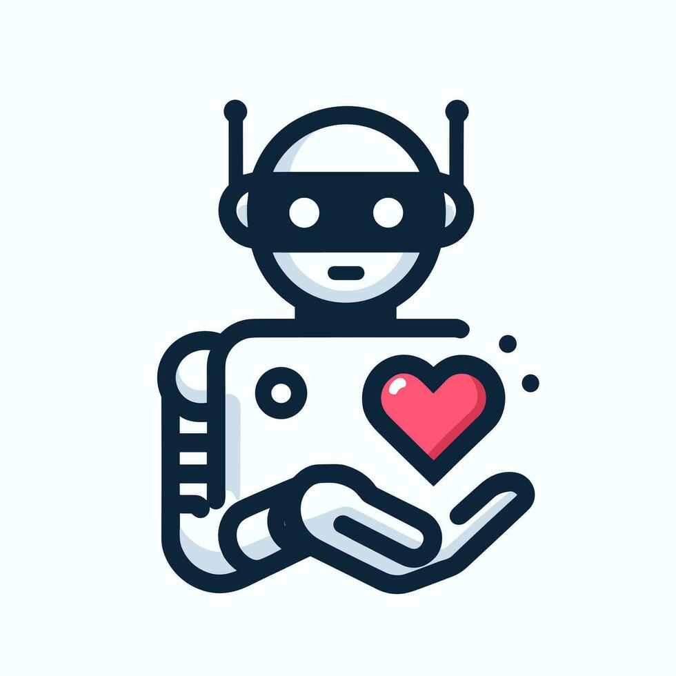 AI generated Technical support automation filled colorful logo. User ...
