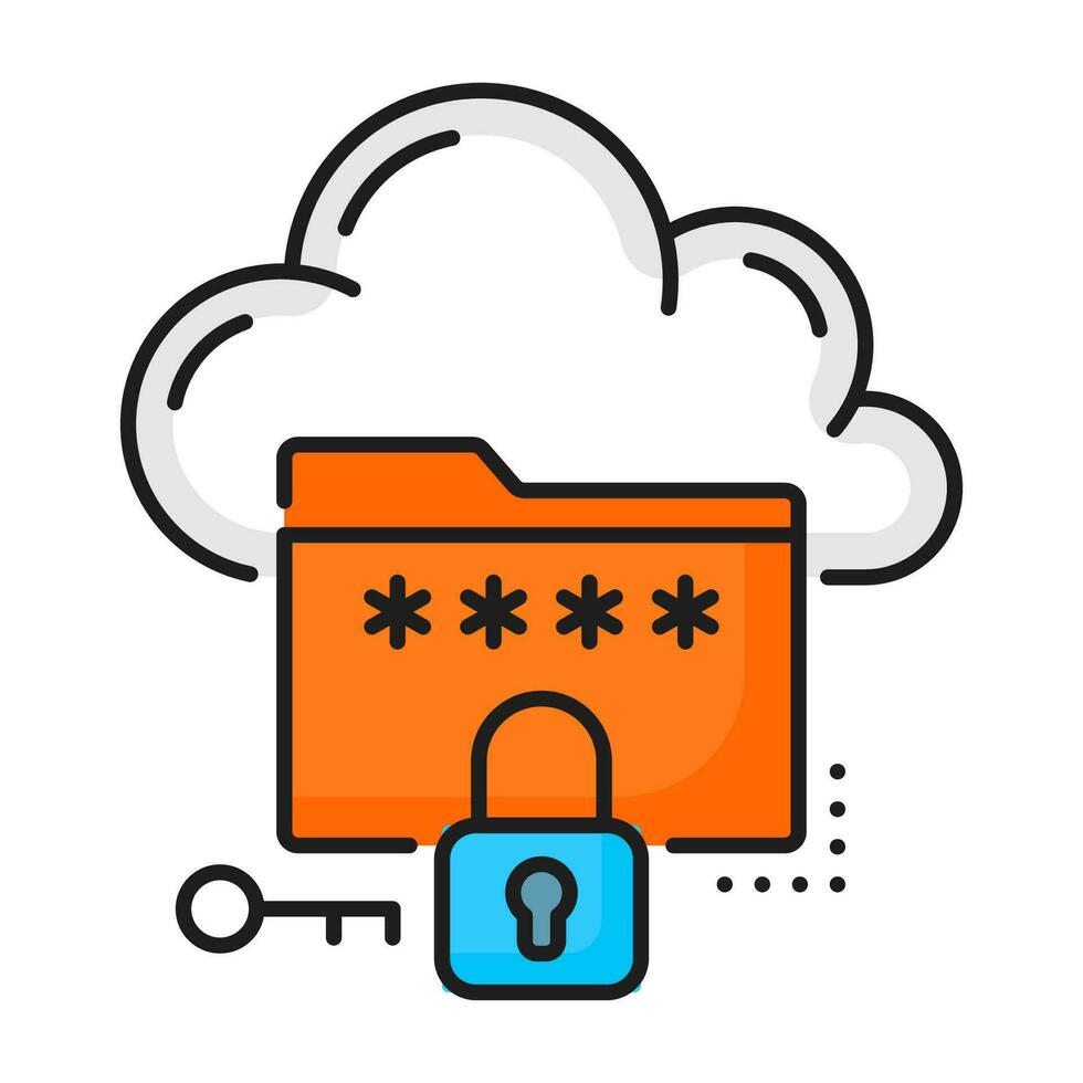 Cloud Storage Color Icon Database Network Server 36167431 Vector Art