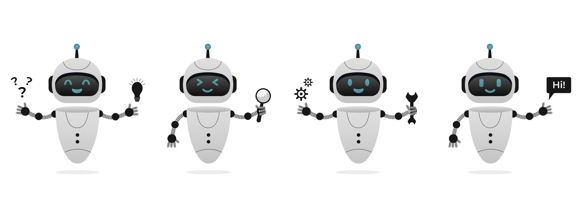 Chatbot neural network, AI servers and robots technology. Cute chatbot ... Chatbot neural network, AI servers and robots technology. Cute chatbot ...