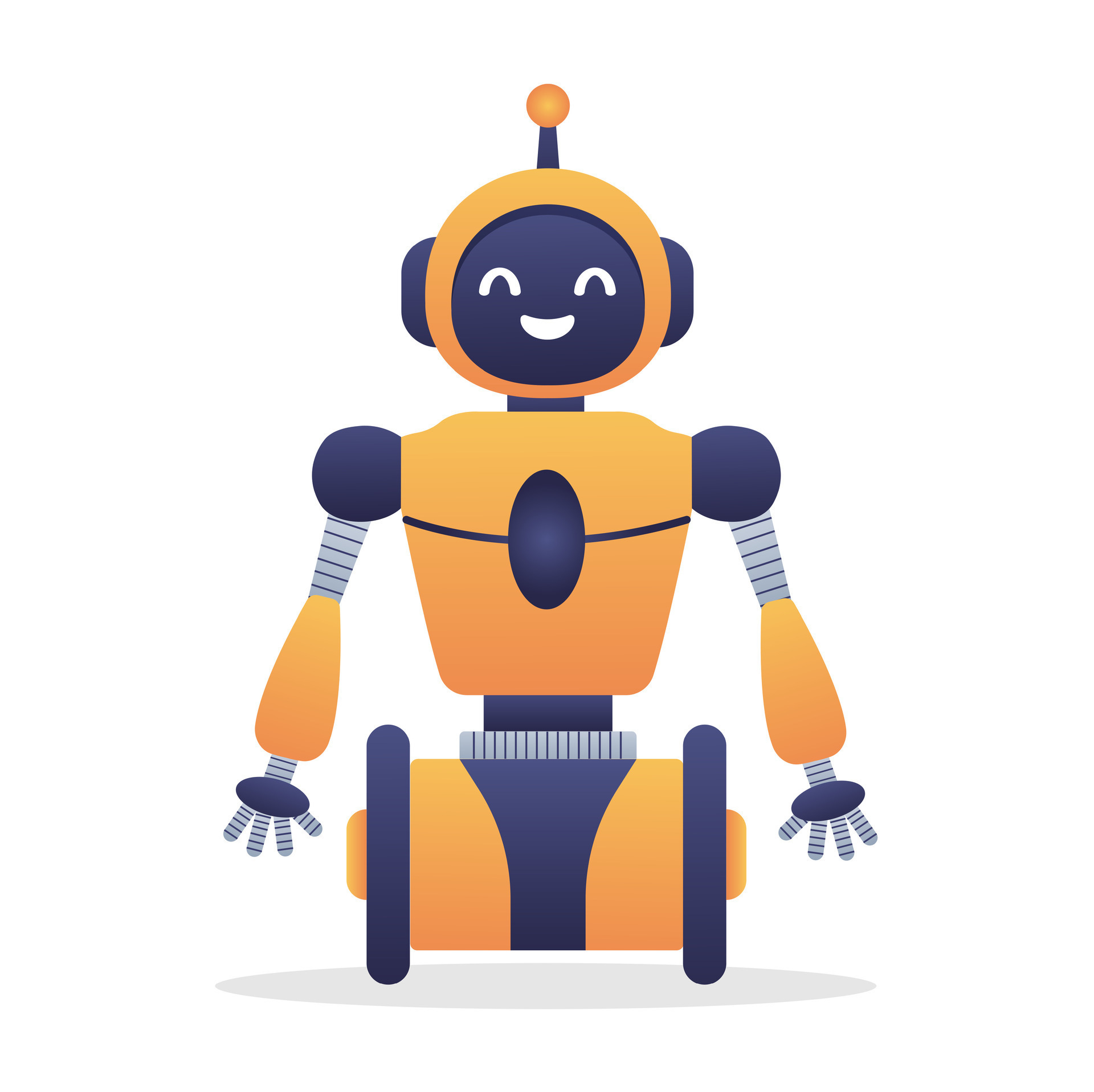 Robot Chat Bot Neural Network Ai Servers And Robots Technology Set