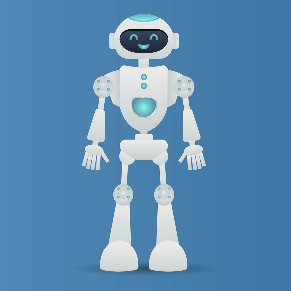 Robot Chat Bot Neural Network Ai Servers And Robots Technology Set Of Cute Robot Ai Character