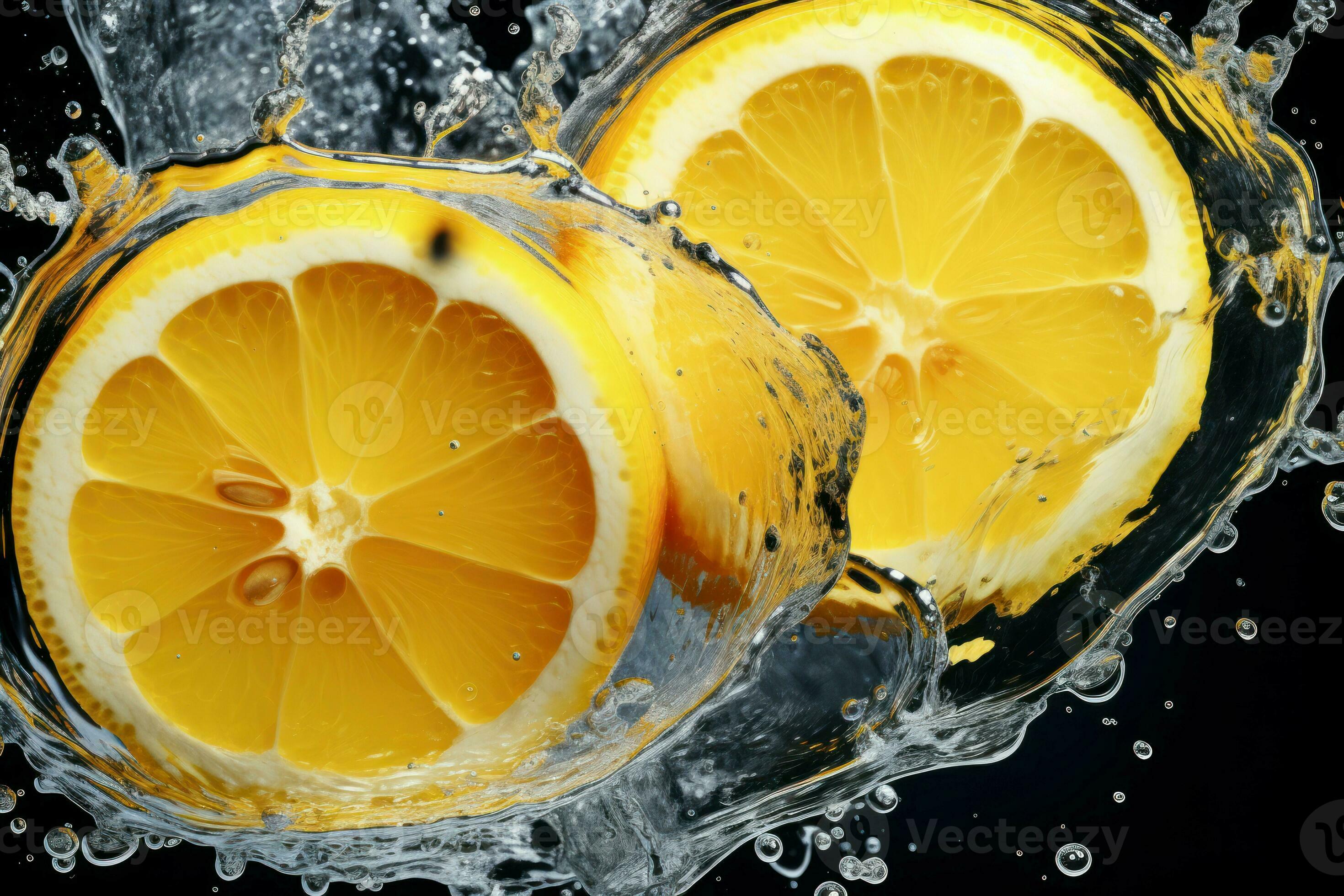 AI generated Tangy Lemon slices water. Generate Ai 36168928 Stock Photo at Vecteezy