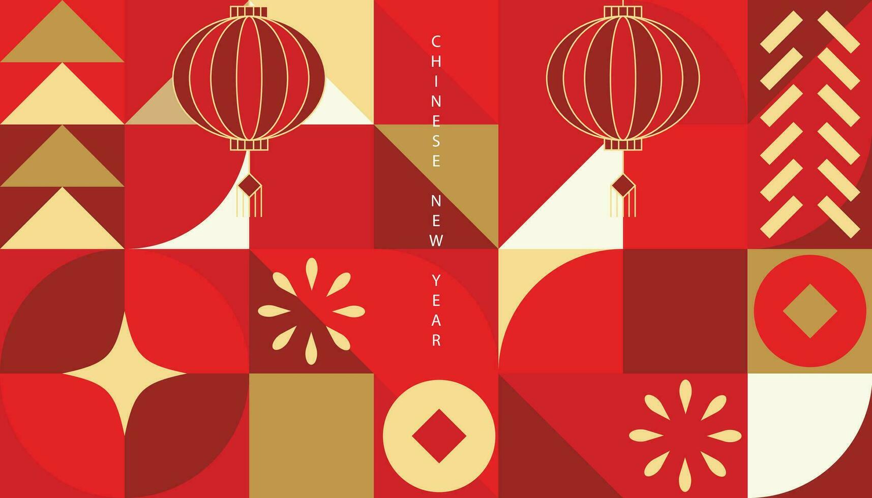 Happy Chinese New Year Luxury Style Pattern Background Vector Golden
