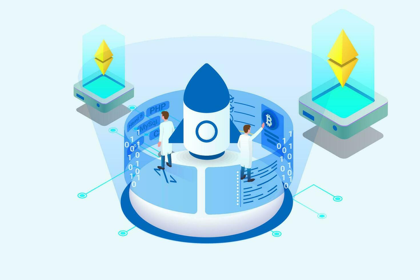 Programming And Coding Isometric Landing Page Template Free Vector 36173917 Vector Art At Vecteezy