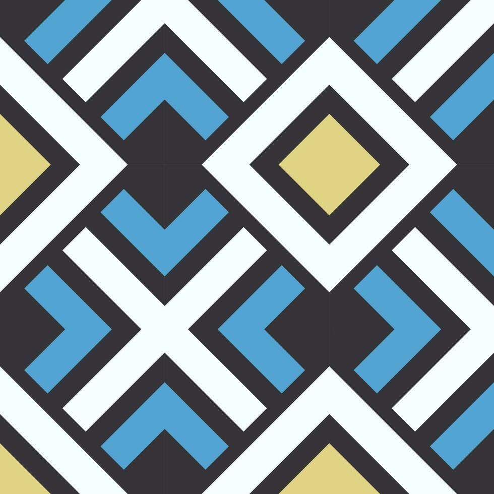 Seamless vector geometric color pattern background. Full color modern ...